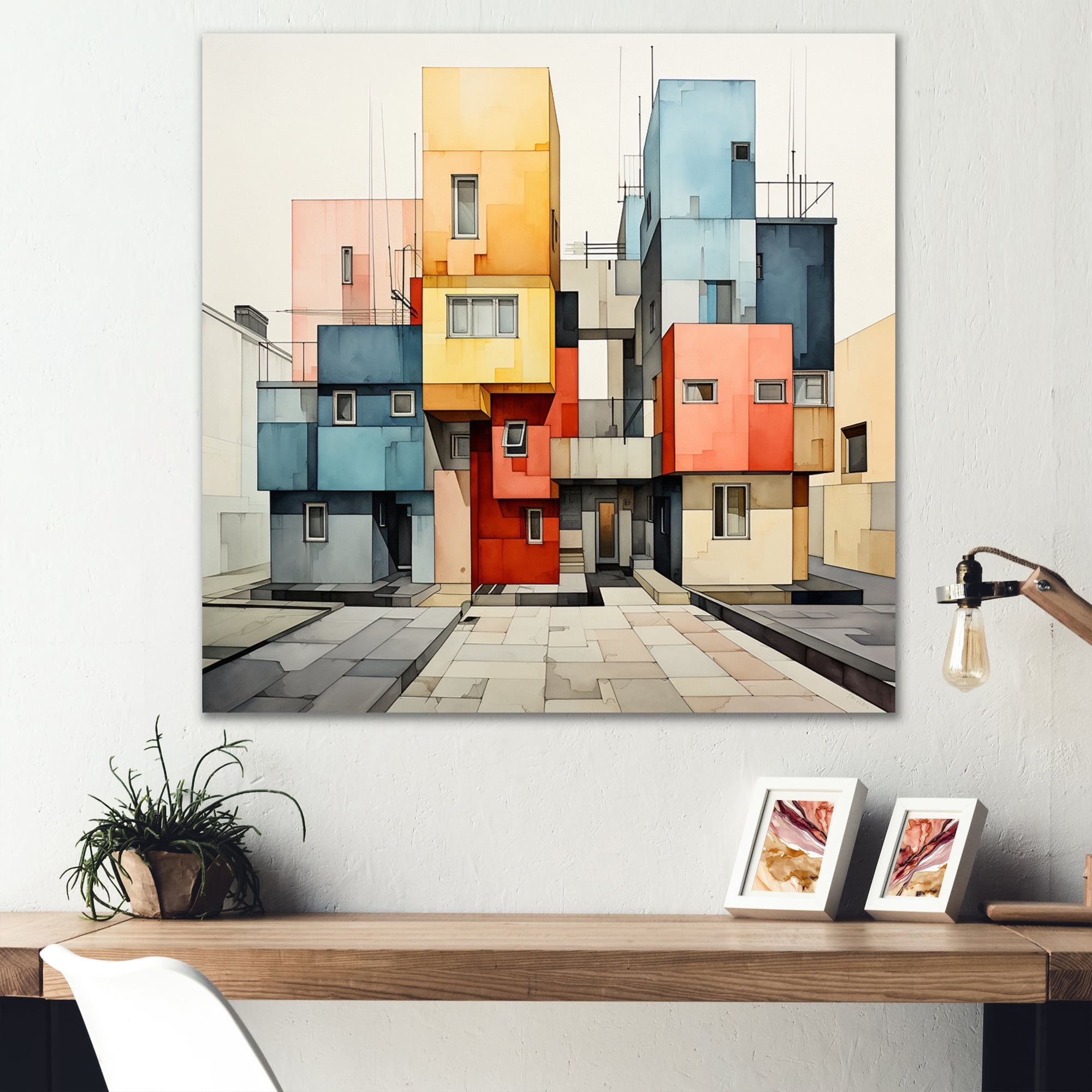 Designart "Painting the Street Art II" Cityscapes Wall Decor - Walmart.com