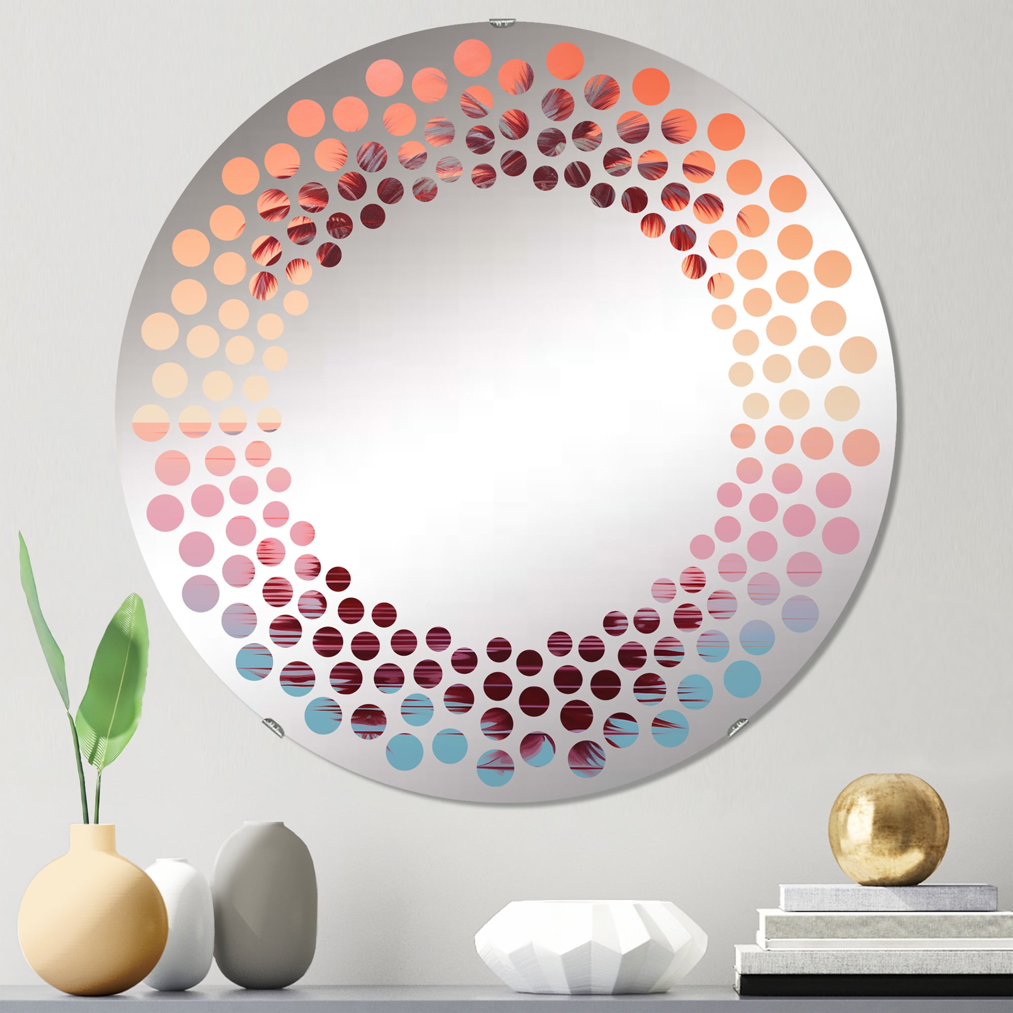 Designart "Palm Trees by the Shore with Ruby Reflections I" Palms ...