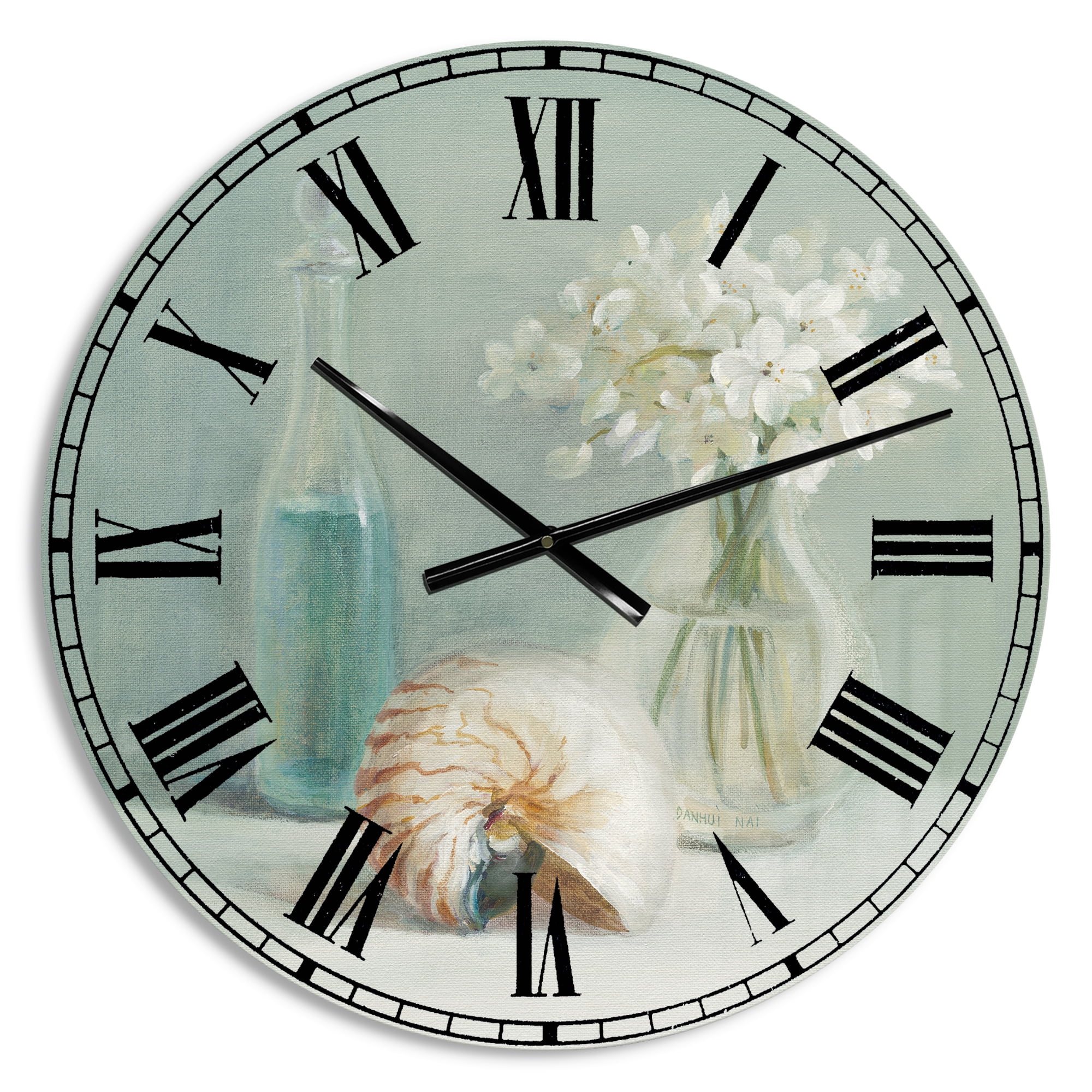 Designart 'Pastel Bath IV' Farmhouse wall clock - Walmart.com