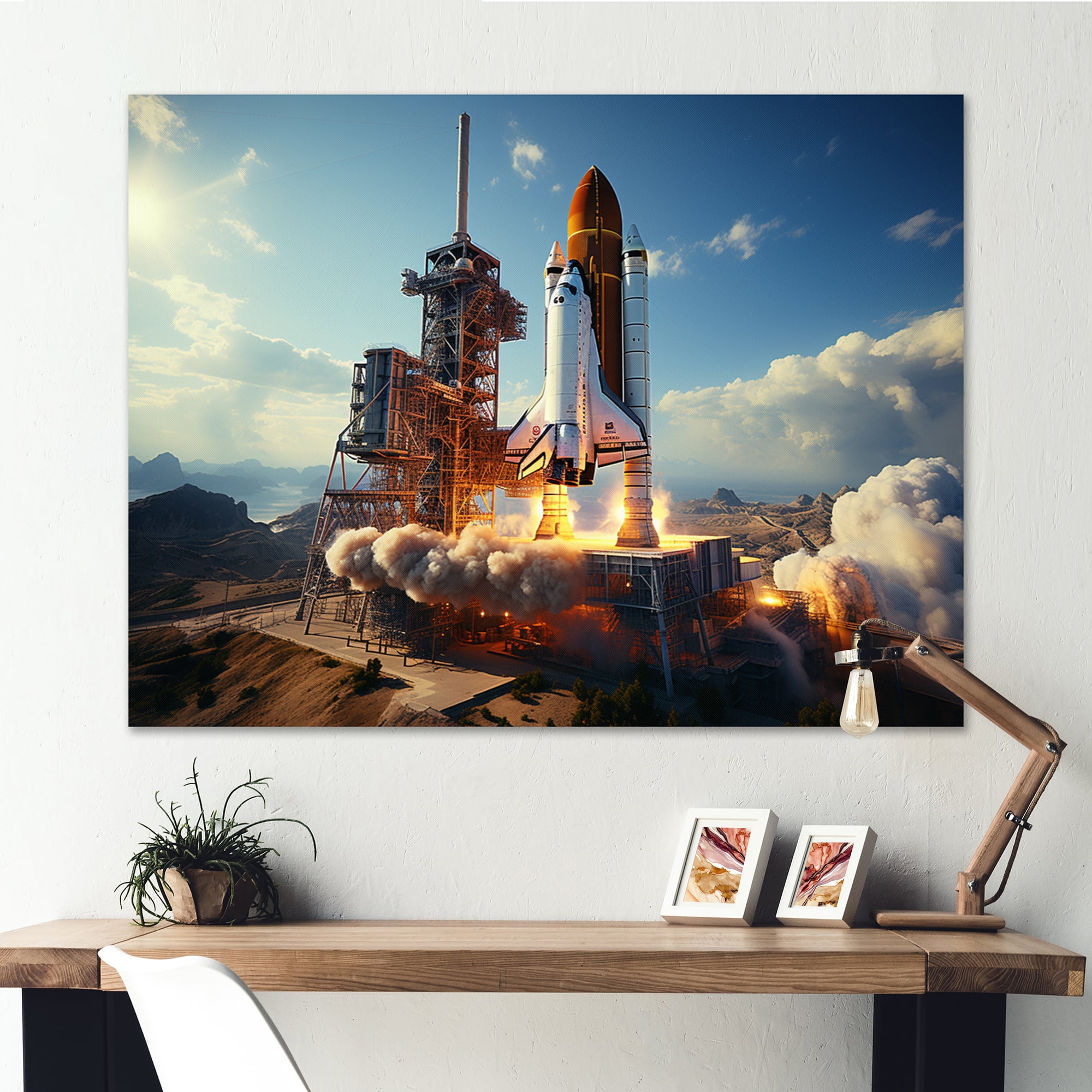 Designart "Payload Deployment in Space Shuttle I" Space Shuttle Wall ...