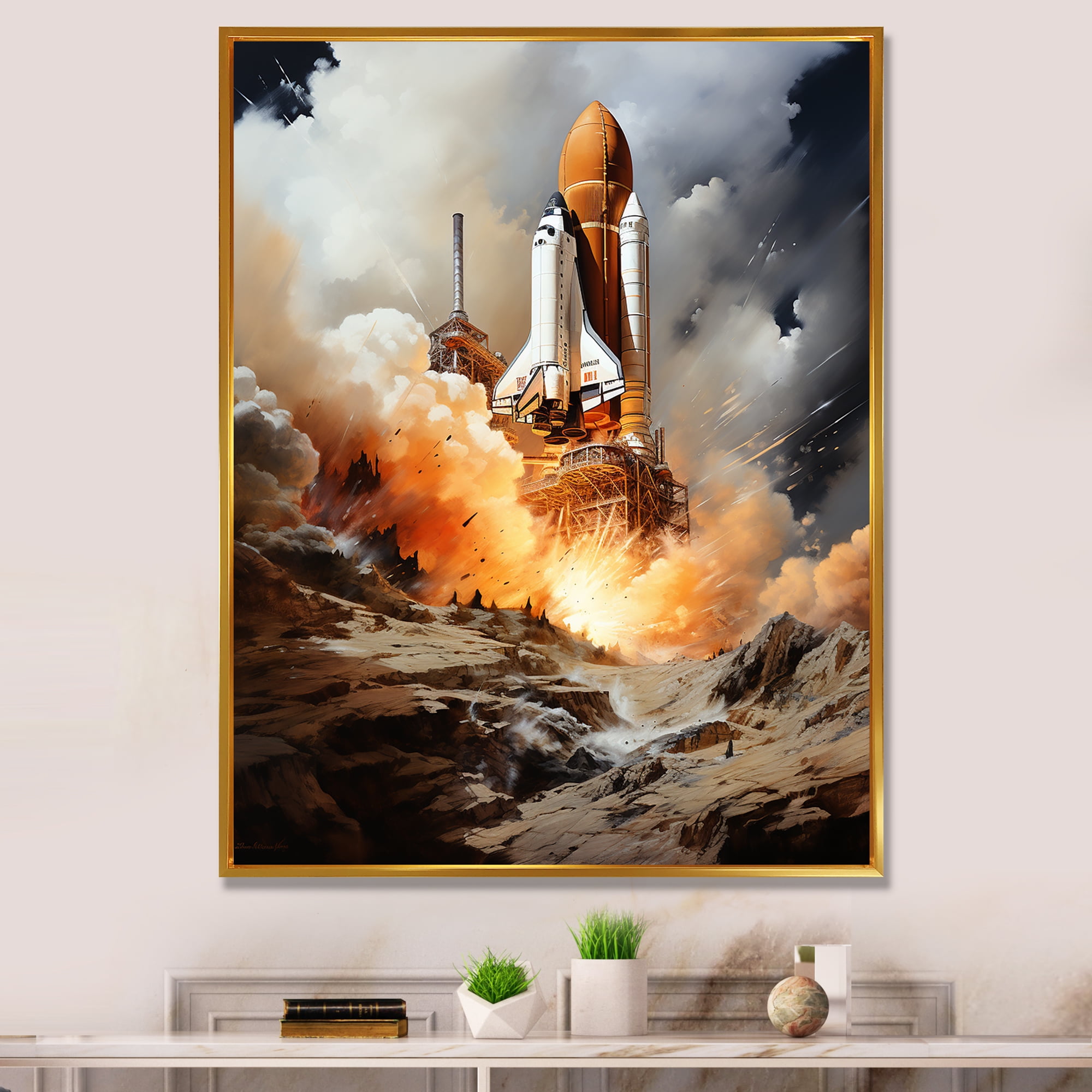 Designart "Payload Deployment in Space Shuttle II" Space Shuttle ...