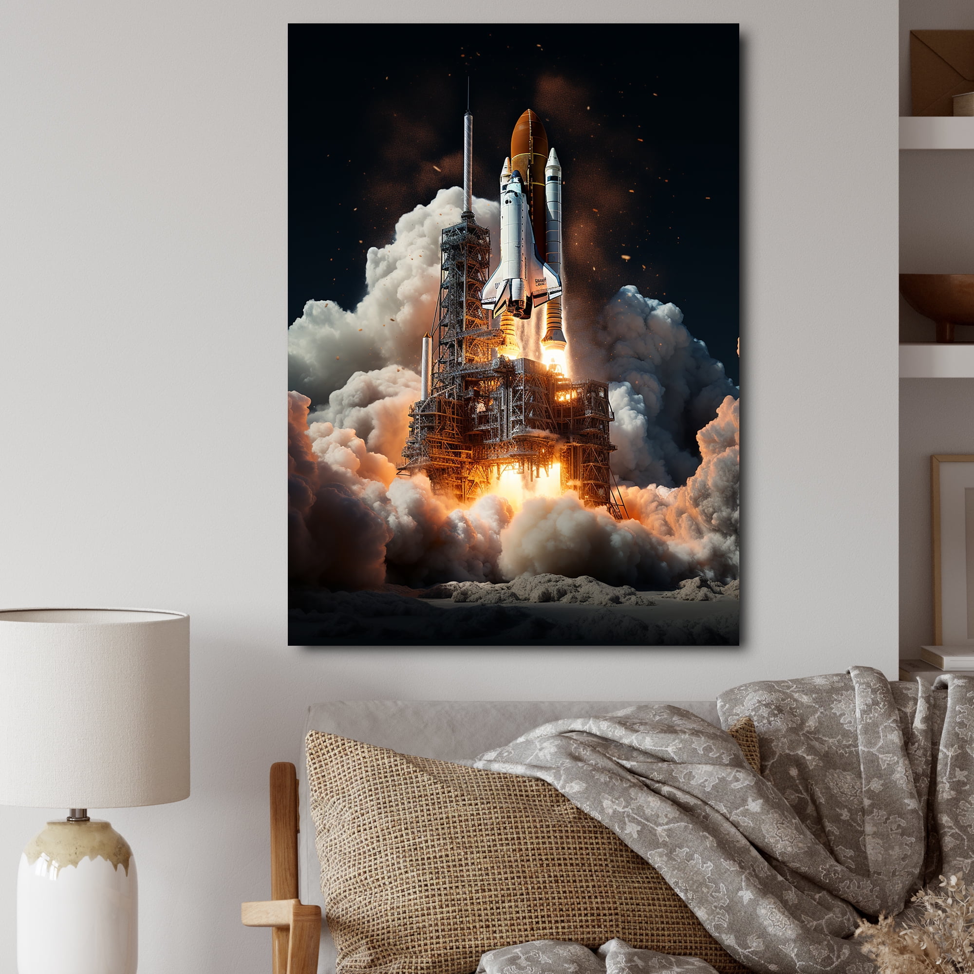 Designart "Payload Deployment in Space Shuttle III" Space Shuttle Wall ...