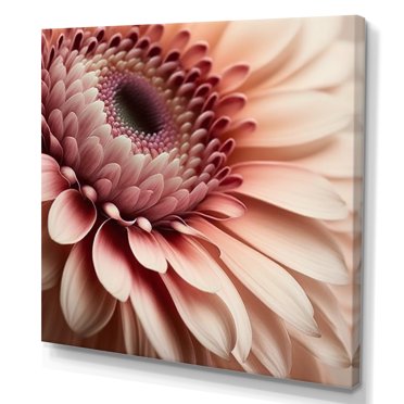 Designart Deep Blue And Gold Single Flower IV Canvas Wall Art - Walmart.com