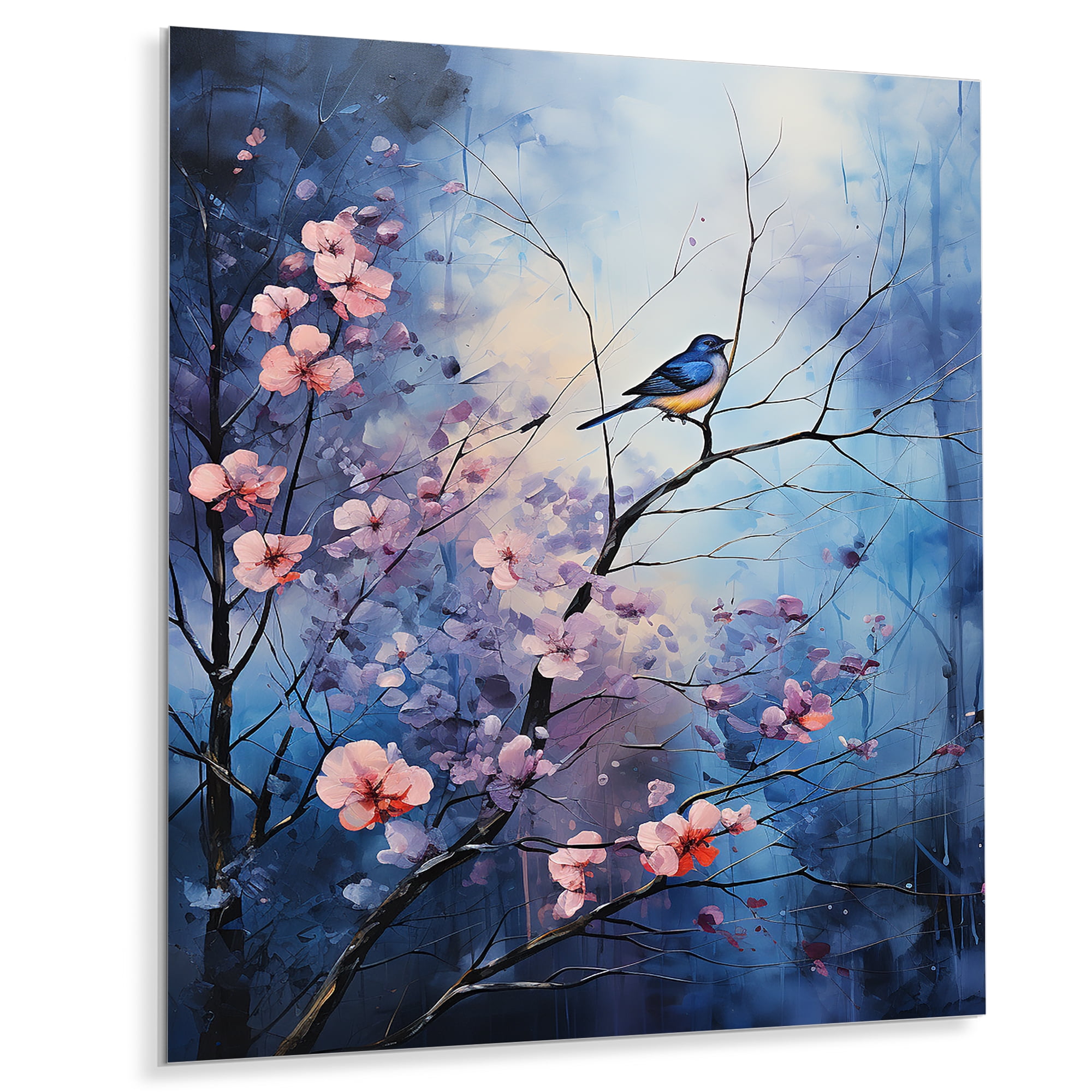Designart "Pointillism Art of Enchanted Winter Frost I" Animals Metal ...