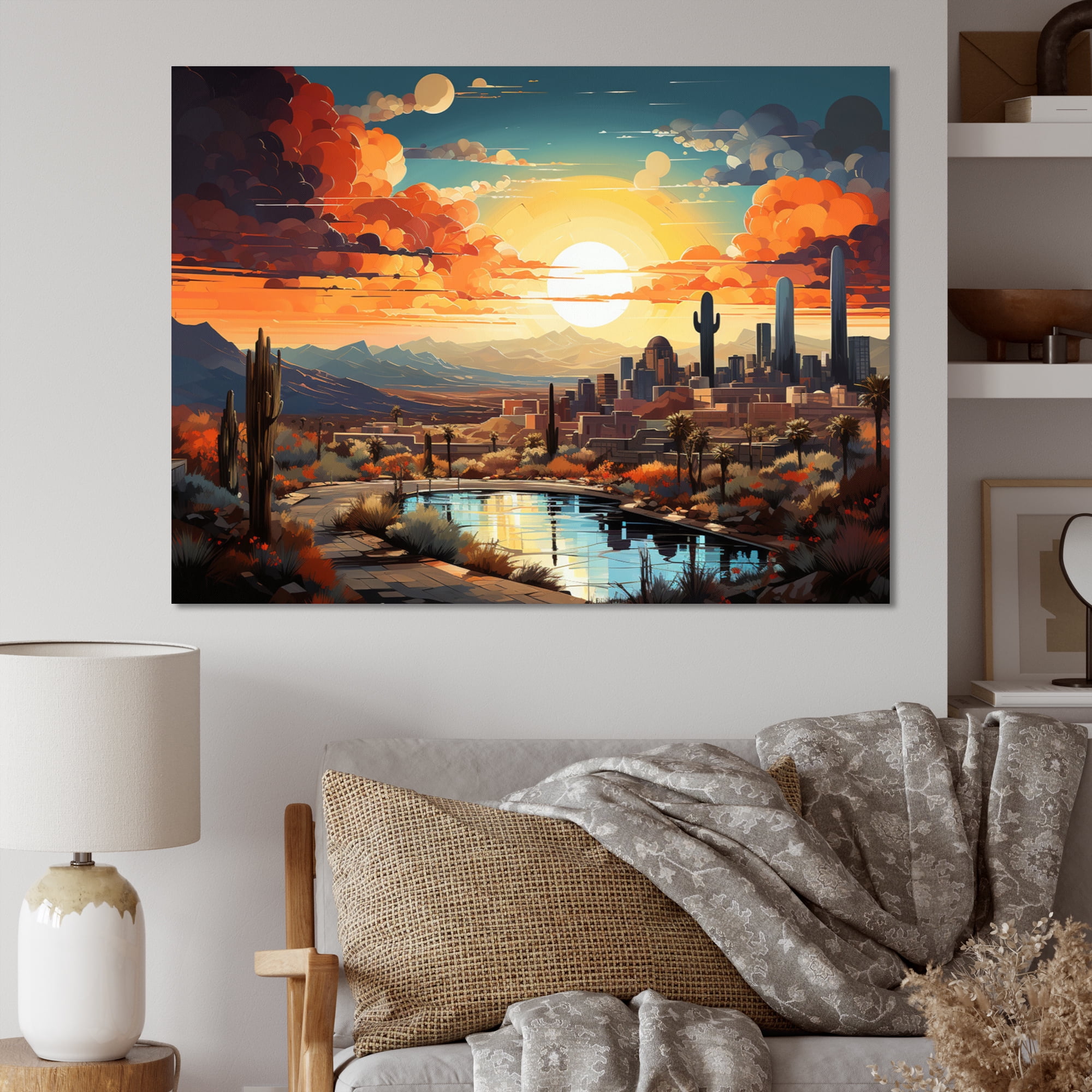 Designart "Pop Art Phoenix III" Phoenix Wall Art Print - Walmart.com