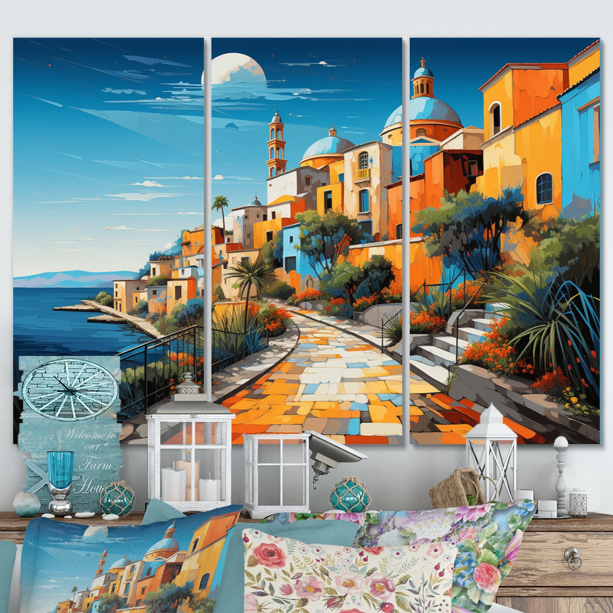 Designart "Pop Art Rome II" Rome Metal Wall Decor Set - Walmart.com