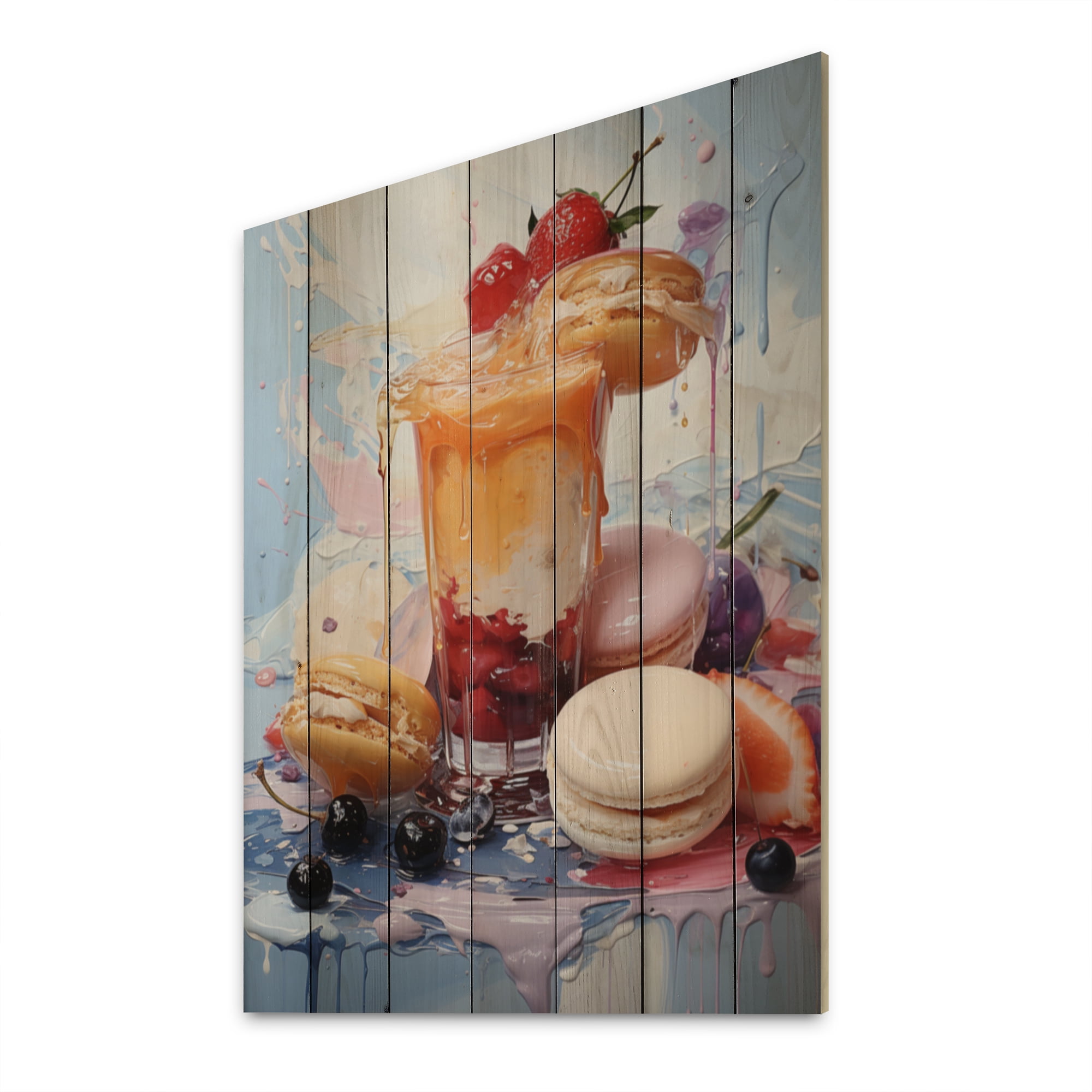Designart "Pop Art of Dessert Food VIII" Food & Beverage Print on ...