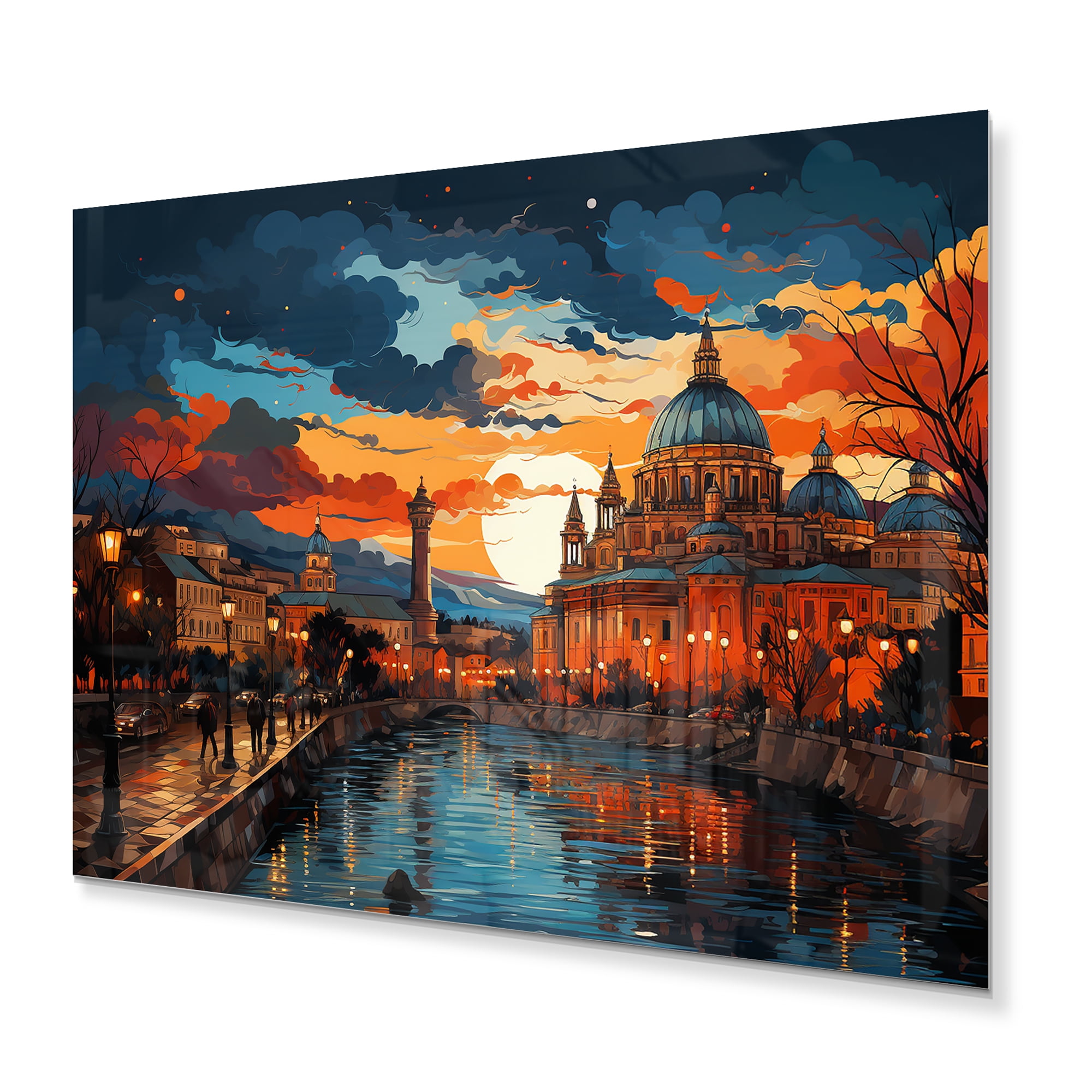 Designart "Pop Art of Rome Cityscape" Rome Metal Wall Art - Walmart.com