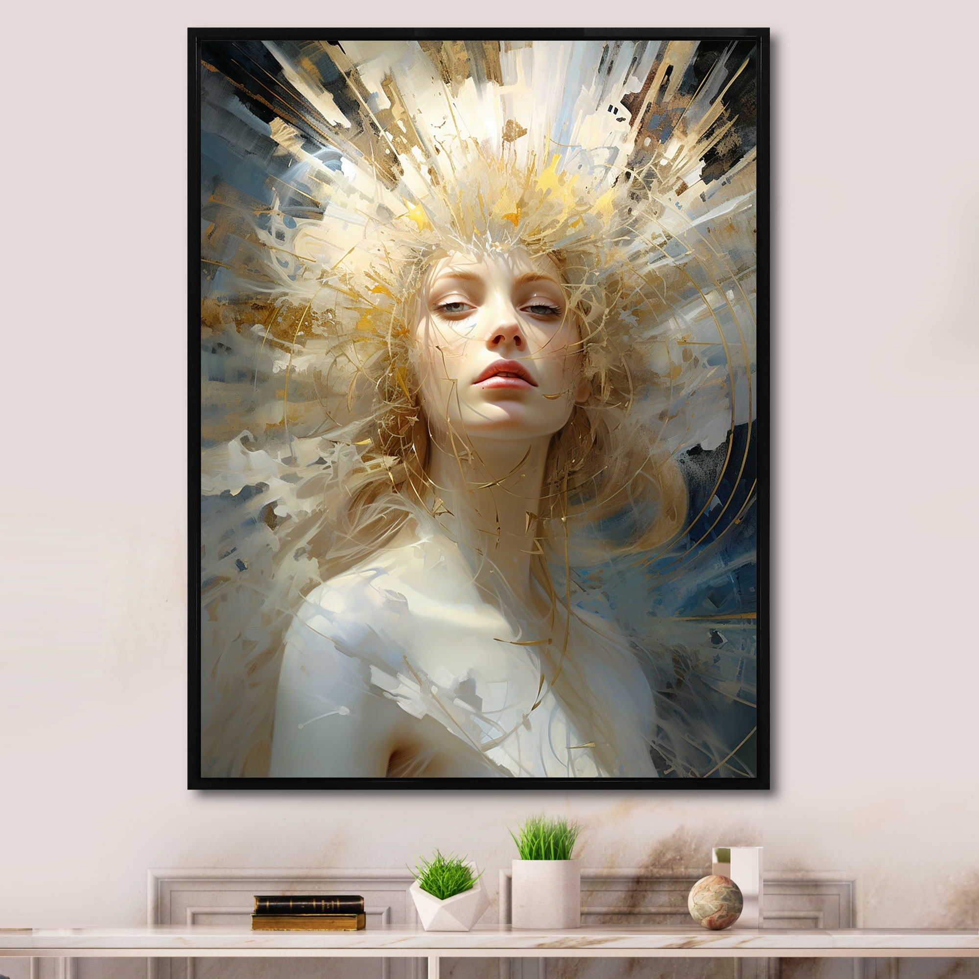 Designart "Portrait Of A Woman Radiating Shekinah'S Presence" Judaism ...