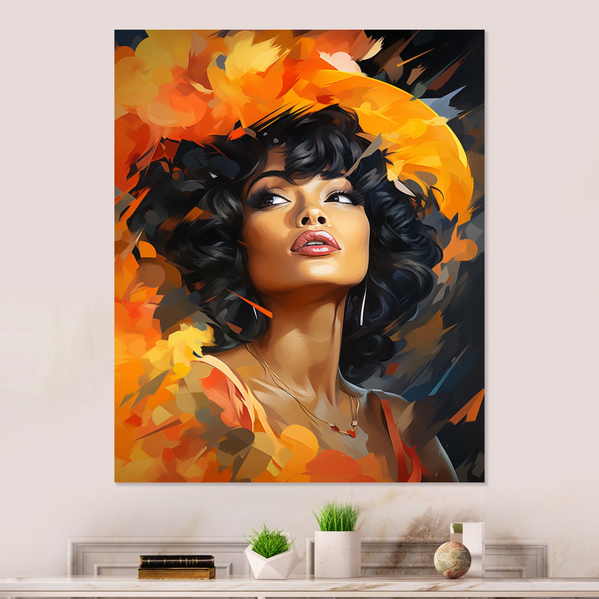 Designart "Portrait of an African American Jazz Artist I" African ...