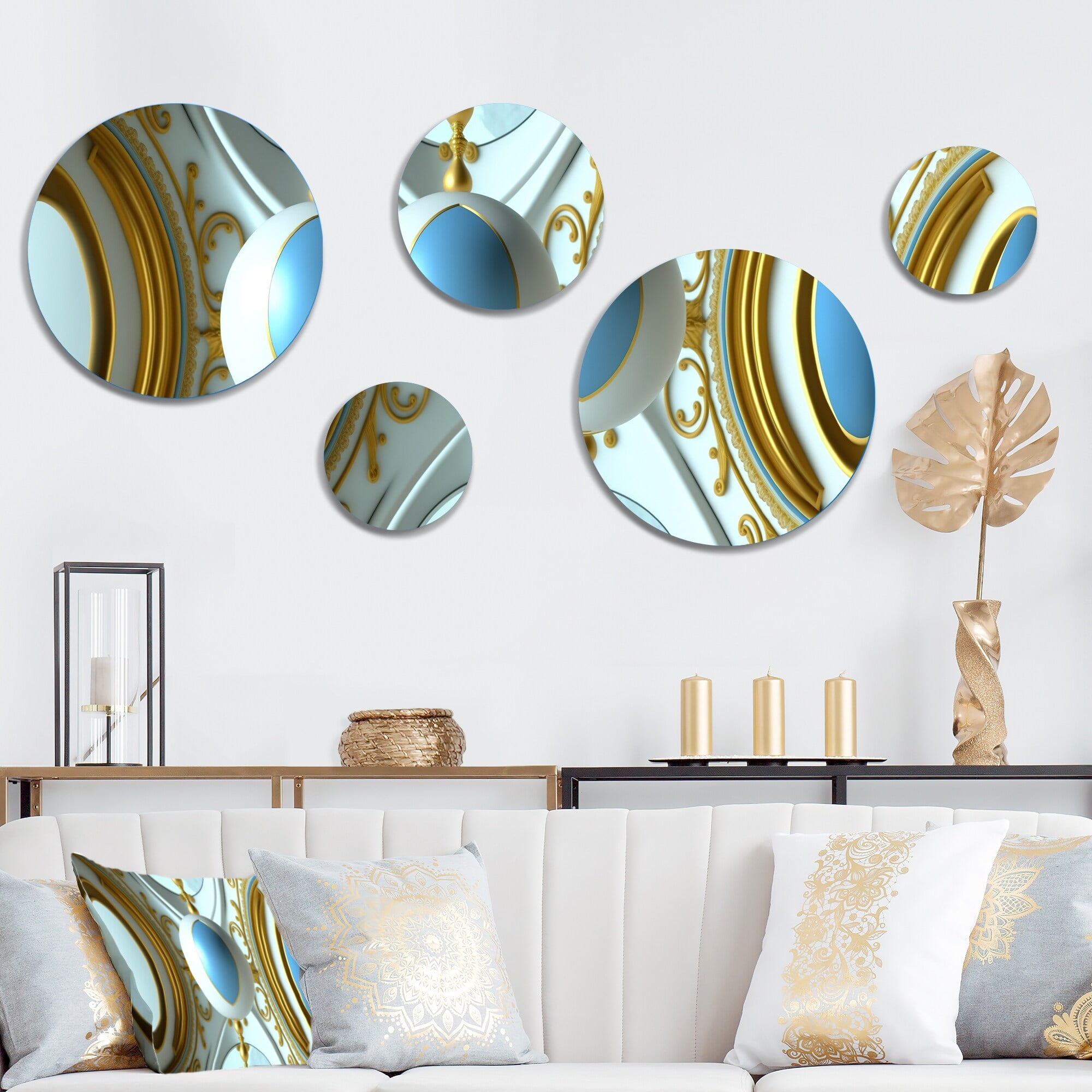 Designart "Radiant Eye Of The Beholder III" Religious Landscape Metal ...