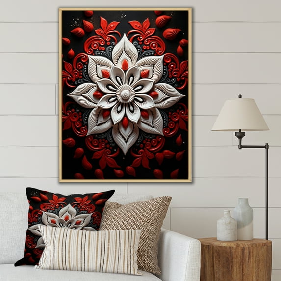 Designart "Rangoli s Divine Patterns in Hinduism I" Hinduisim Floater ...