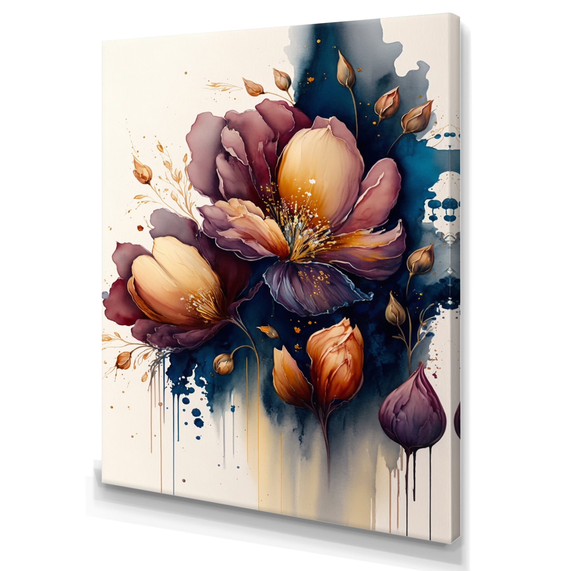 Designart Red Blooming Crocus Flowers I Canvas Wall Art - Walmart.com
