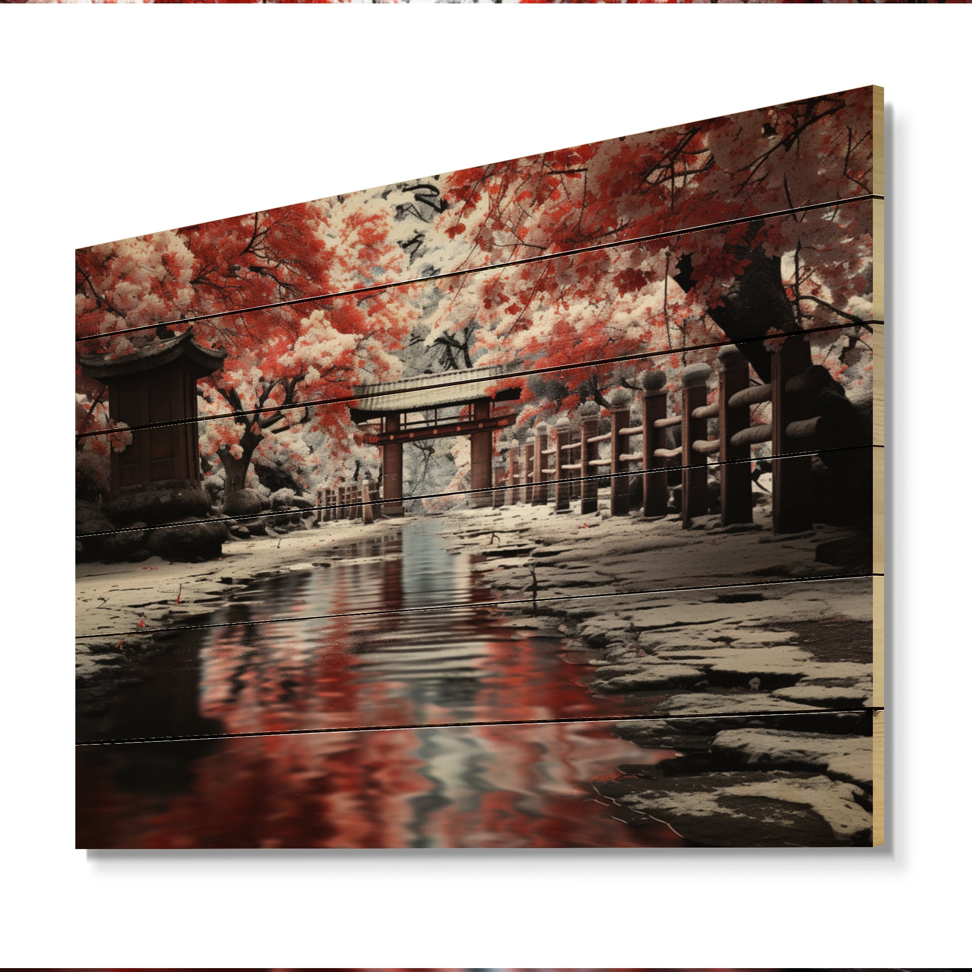 Designart "Red Torii Gate Iconic Symbol in Japanese Art II" Japan Art ...