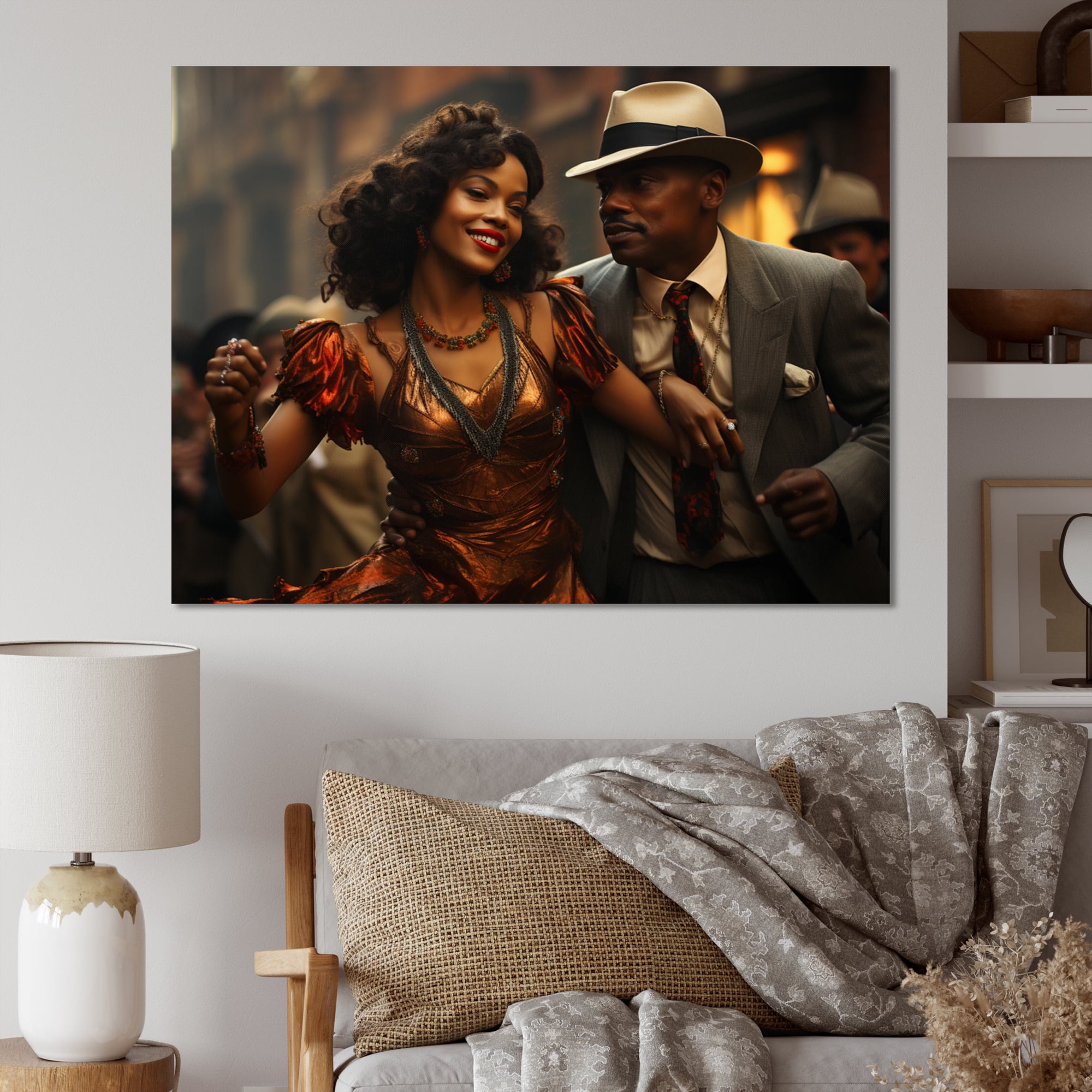 Designart "Renaissance of Harlem Jazz III" African American Wall Decor - Walmart.com