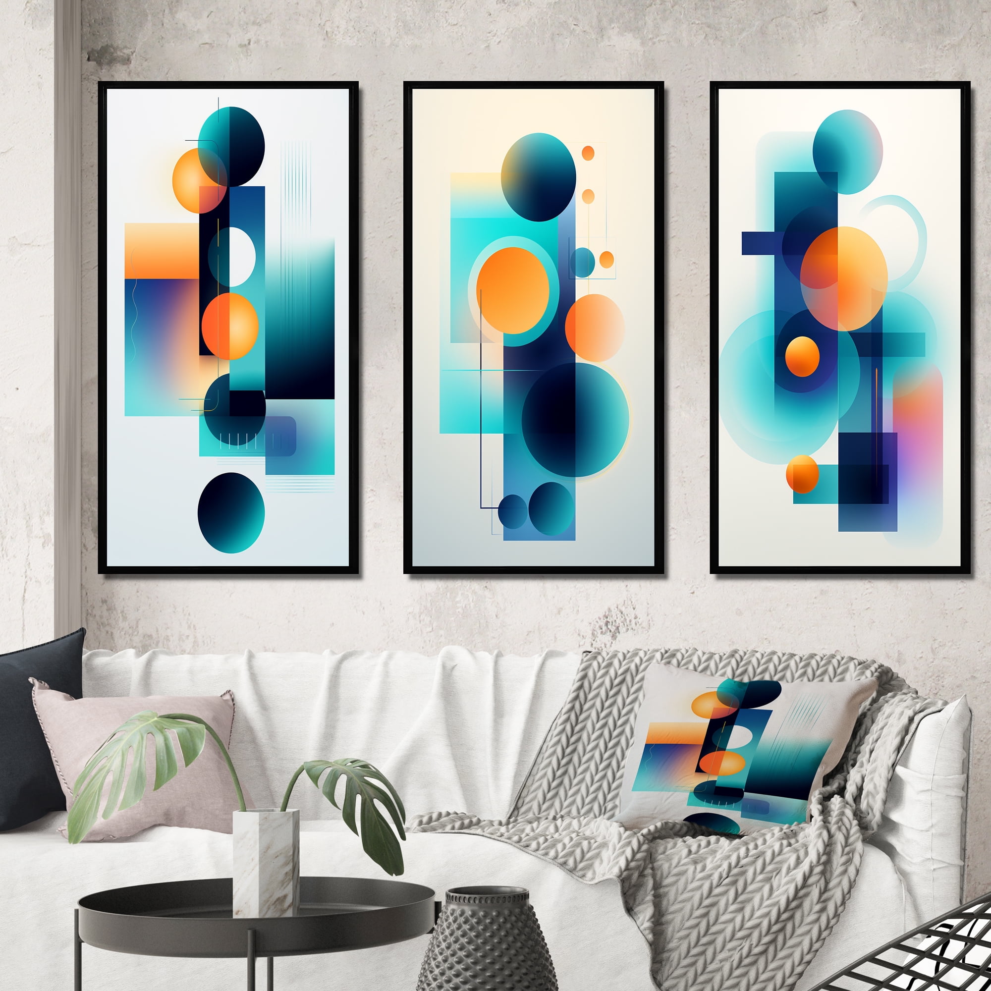 Designart "Retro Circular Independence of Curiosity II" Modern ...