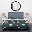 Designart 'Floral 3d Pattern Background.' Mid-Century Modern Duvet ...