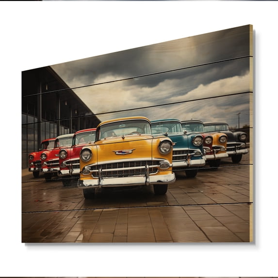 Designart "Retro Rides with the Pickup Truck II" Transportation Print ...