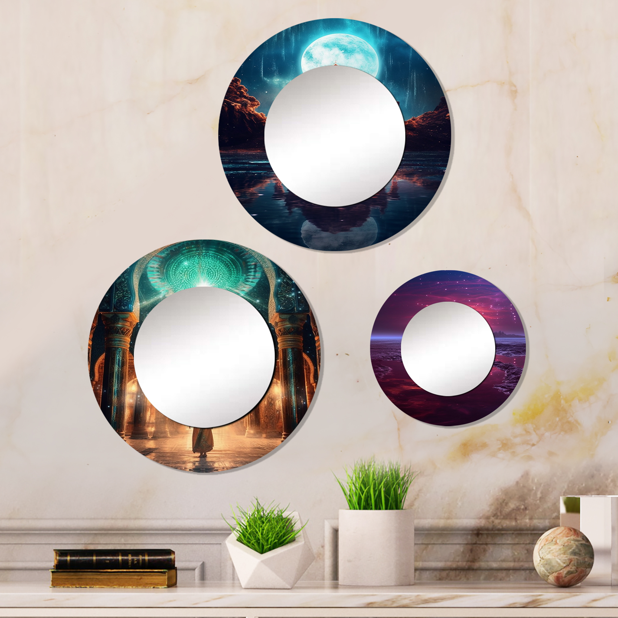 Designart "Revelation of Ancient Atlantis Mystery of Light" Abstract ...