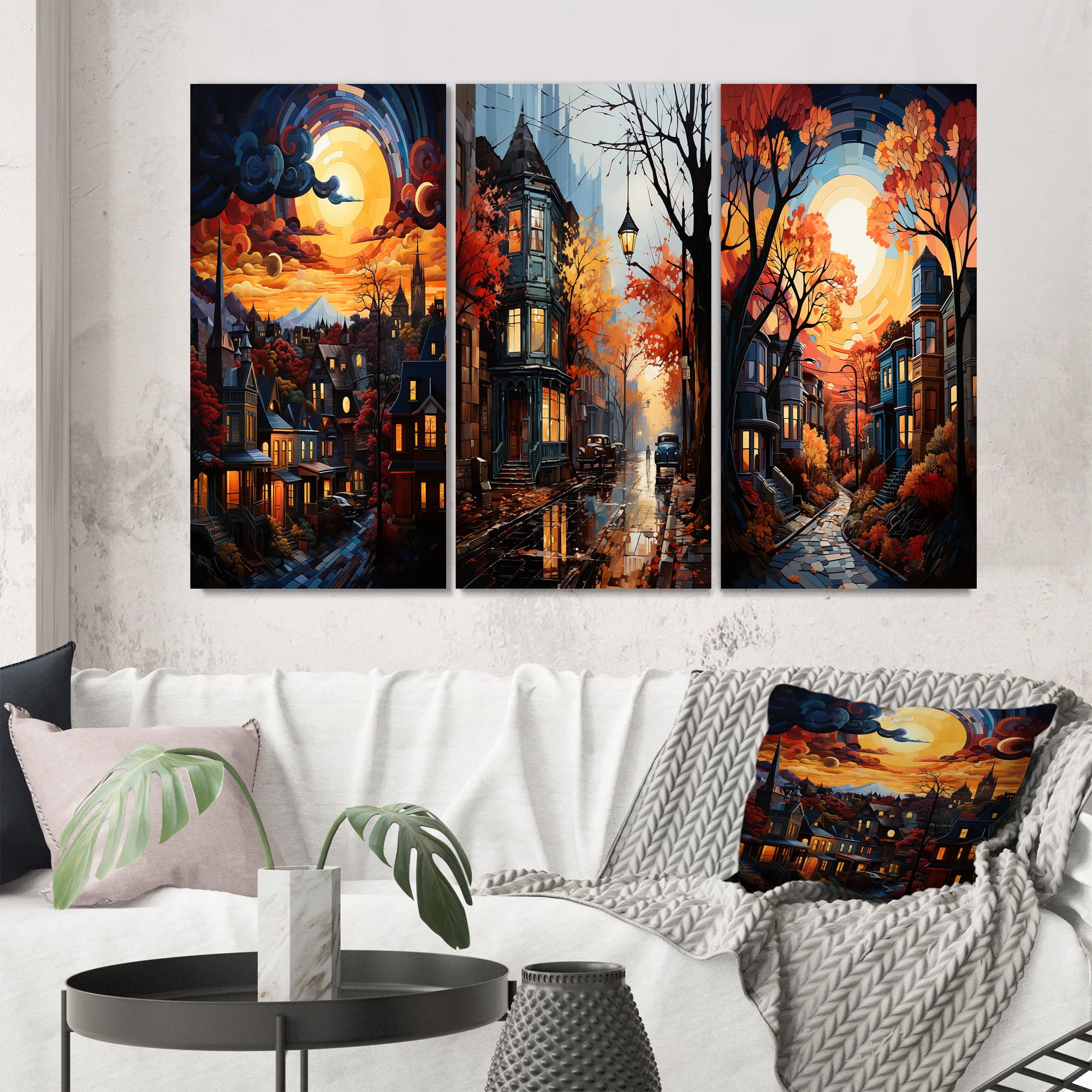 Designart "Revival of the Harlem Renaissance I" Cityscapes Wall Art Set ...