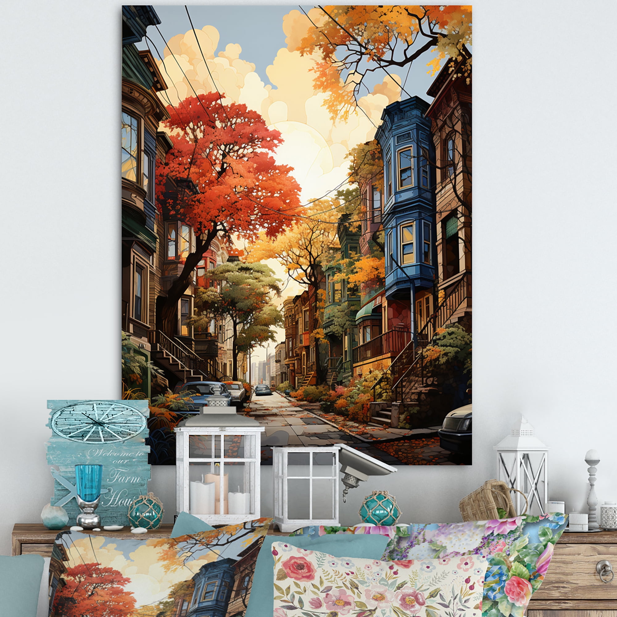 Designart "Revival of the Harlem Renaissance III" Cityscapes Wall Art ...