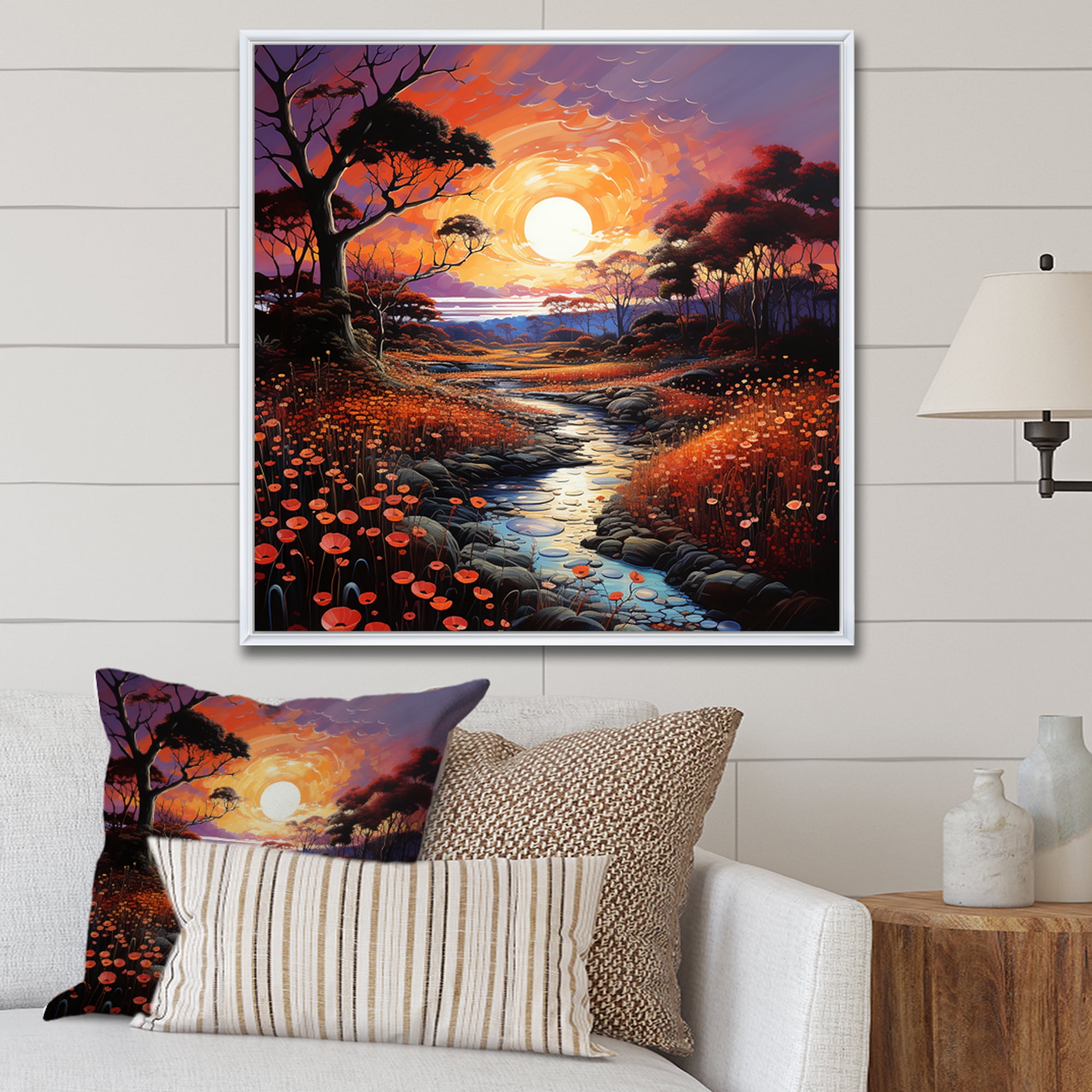 Designart "River'S Neo Expressionistic Harmony" Neo-Expressionism ...