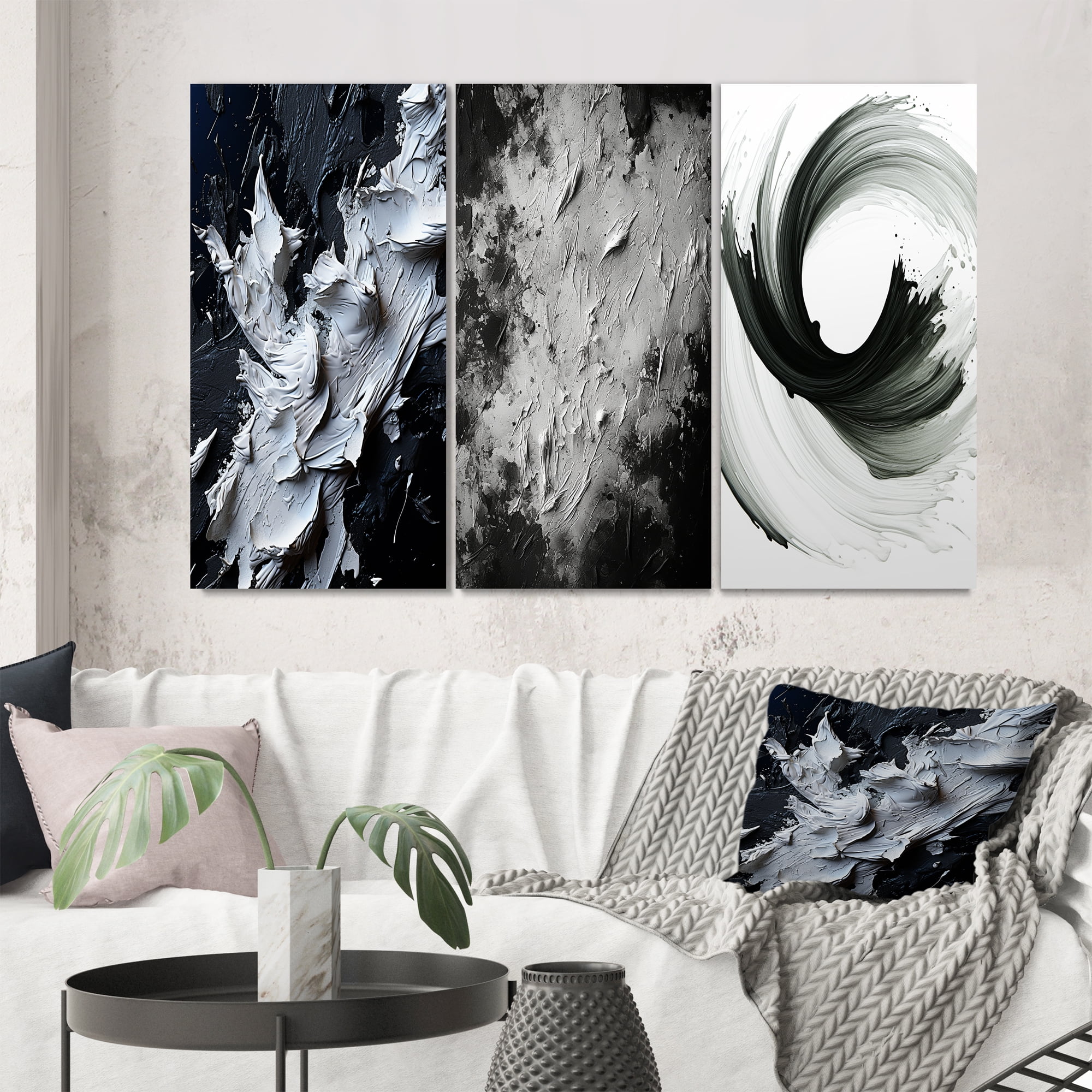 Designart "River of Euphoria Abstract Expressionism" Abstract Painting ...