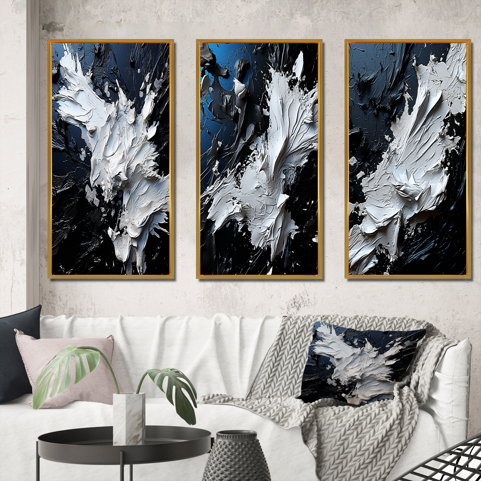 Designart "River of Euphoria Abstract Expressionism III" Abstract ...