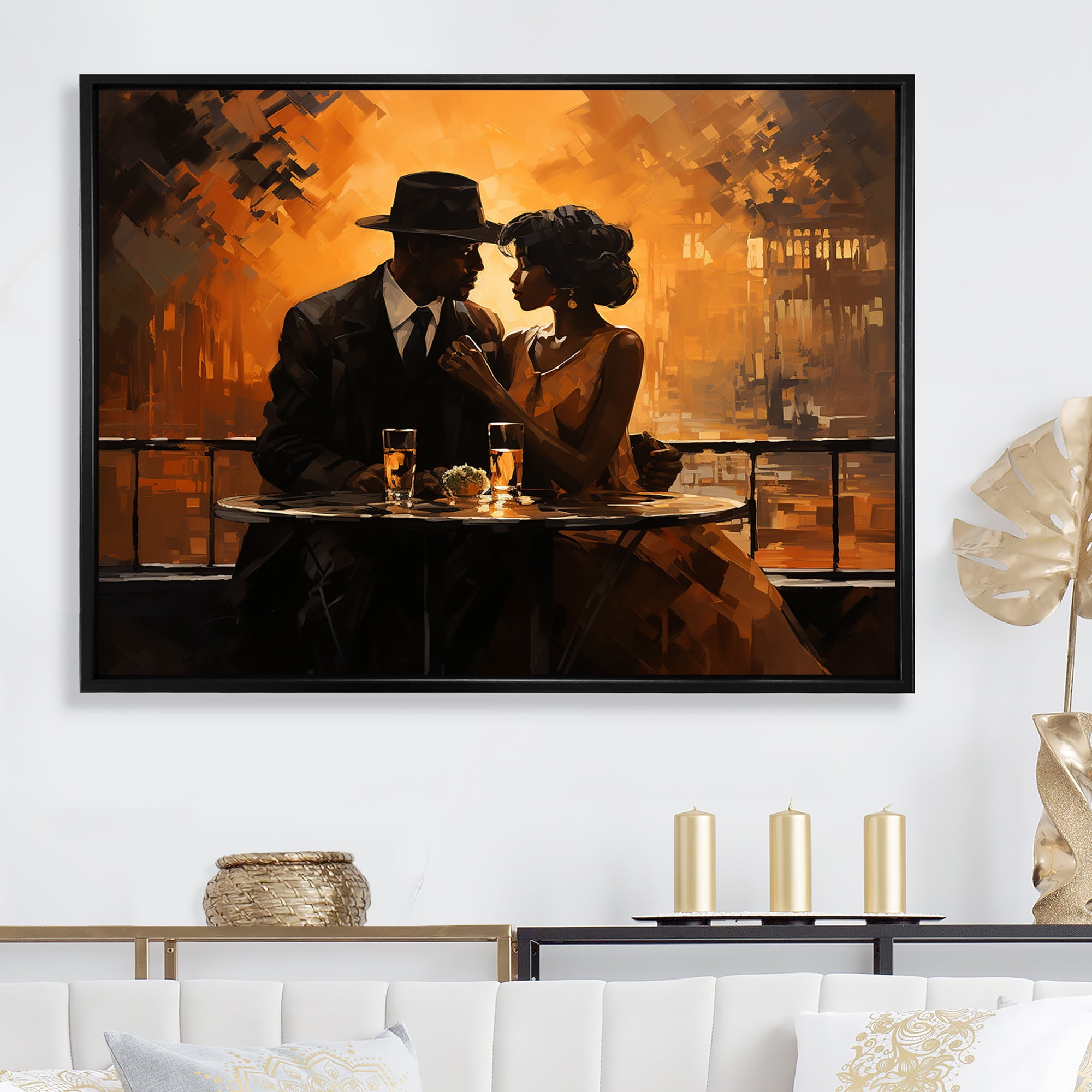 Designart "Romantic Rendezvous In Harlem Renaissance II" Harlem ...