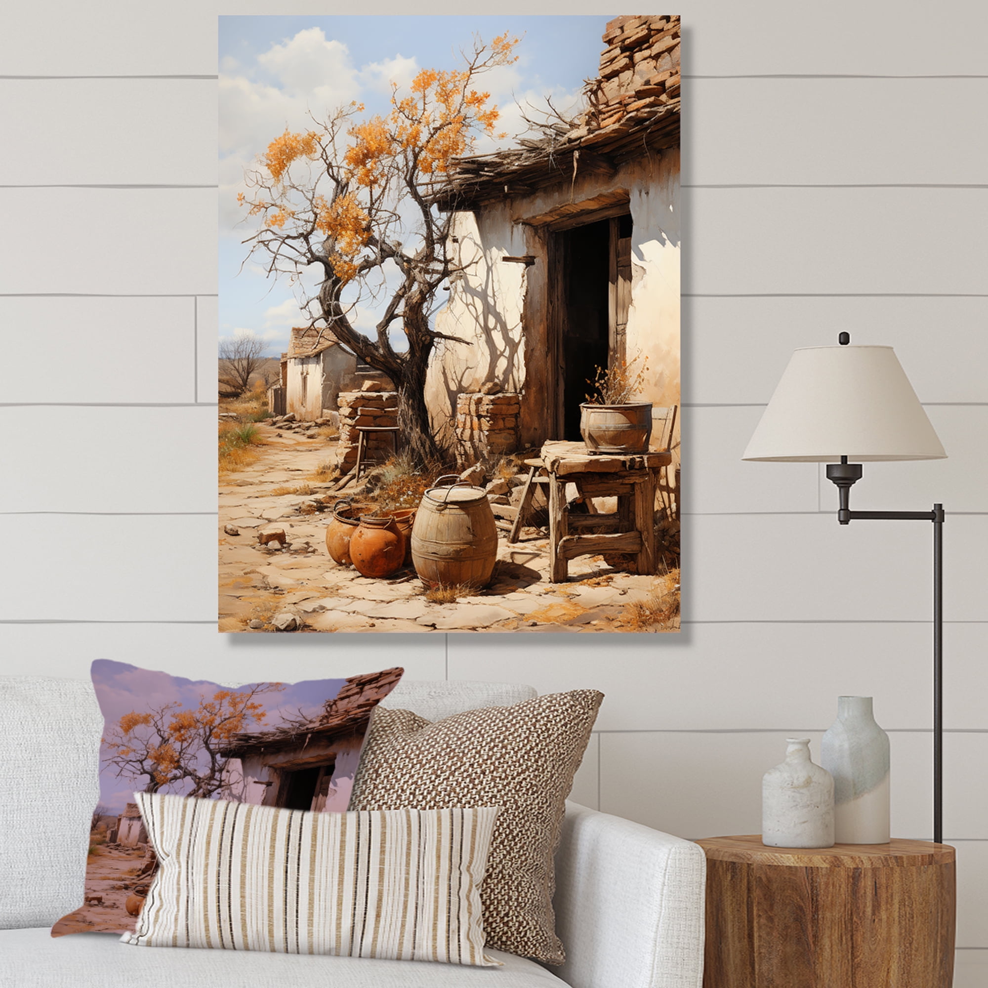 Designart "Rustic Farmhouse Getaway" Countryside Wall Decor - Walmart.com