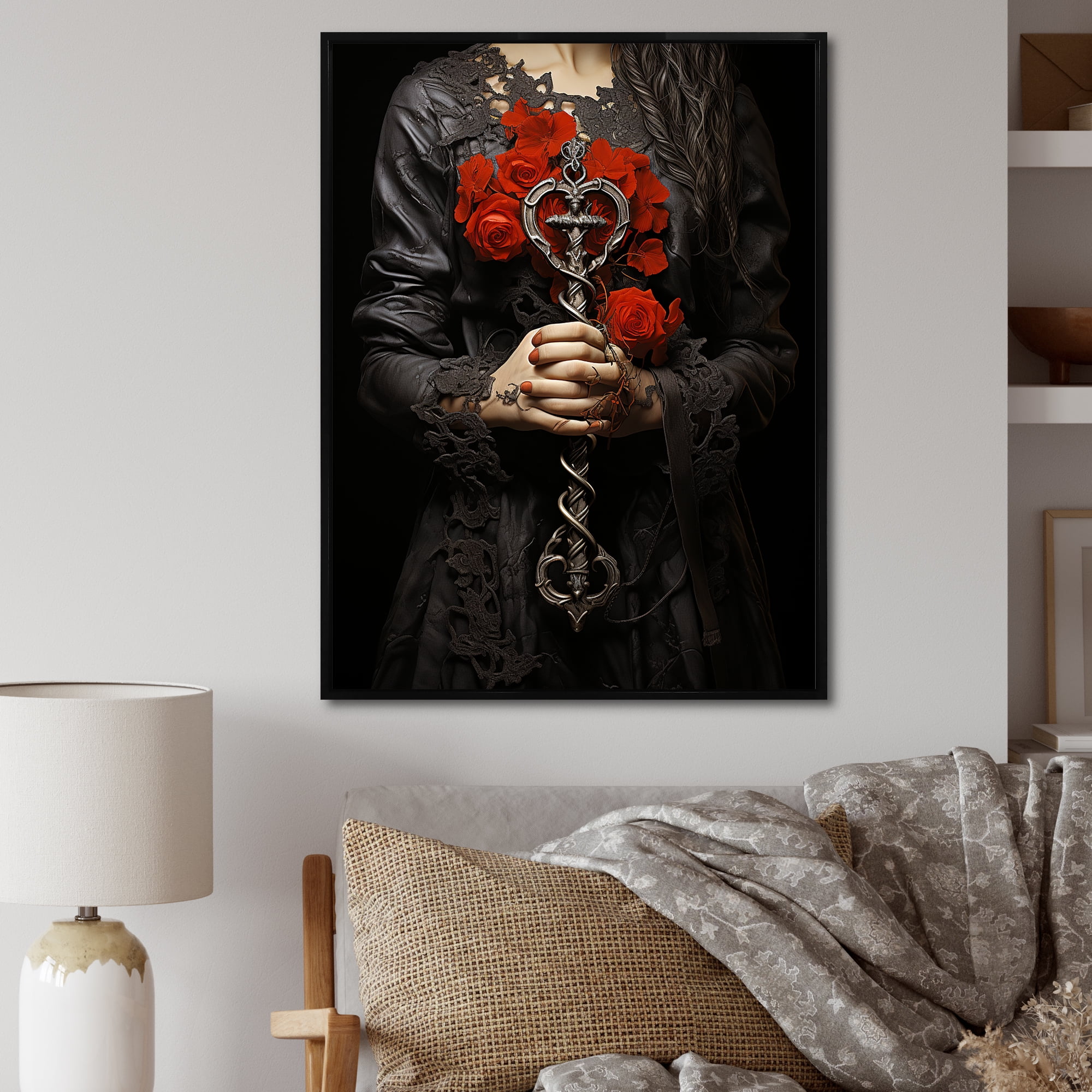 Designart "Sacrificial Love Religious Cross Portrait II" Christianism ...