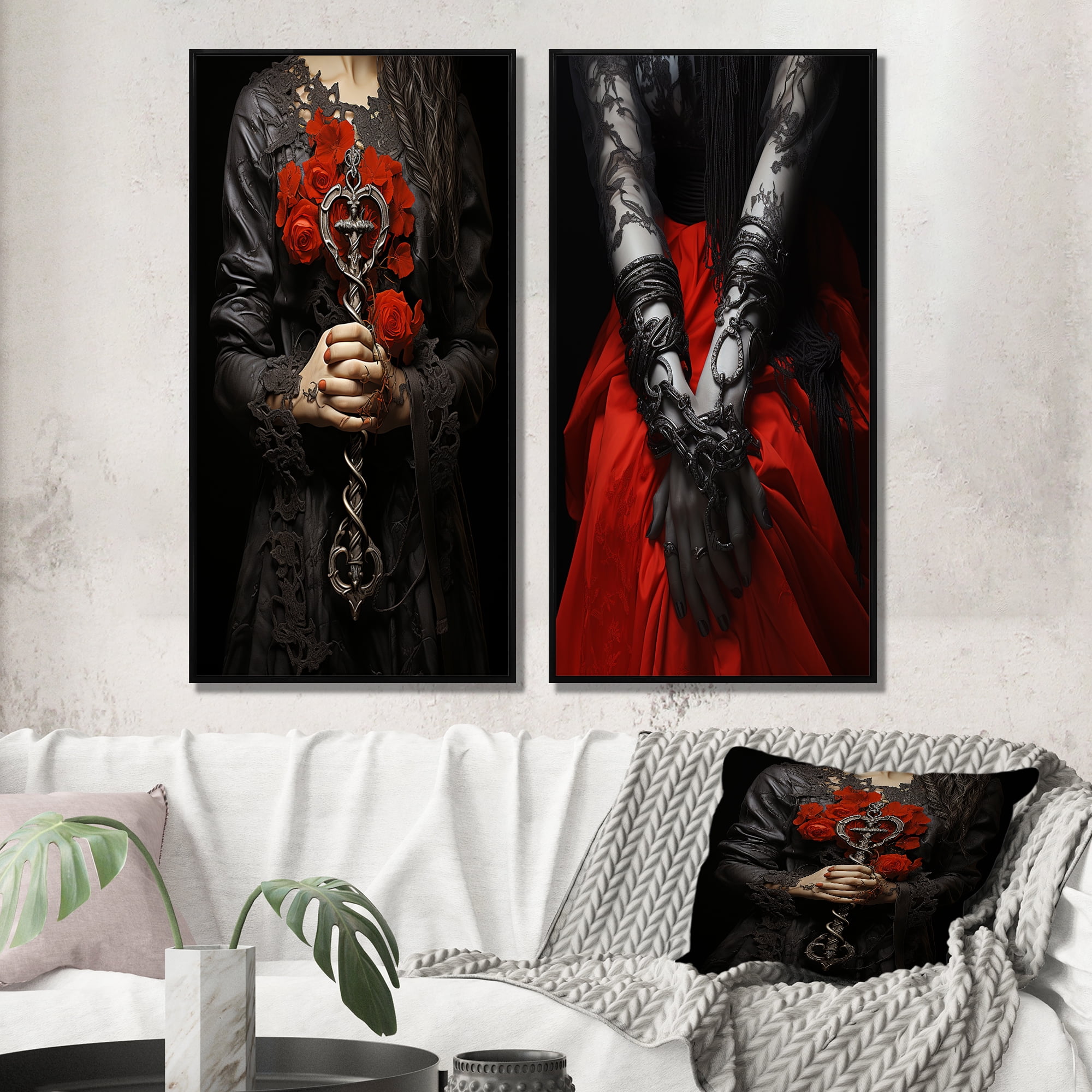 Designart "Sacrificial Love Religious Cross Portrait II" Christianism ...