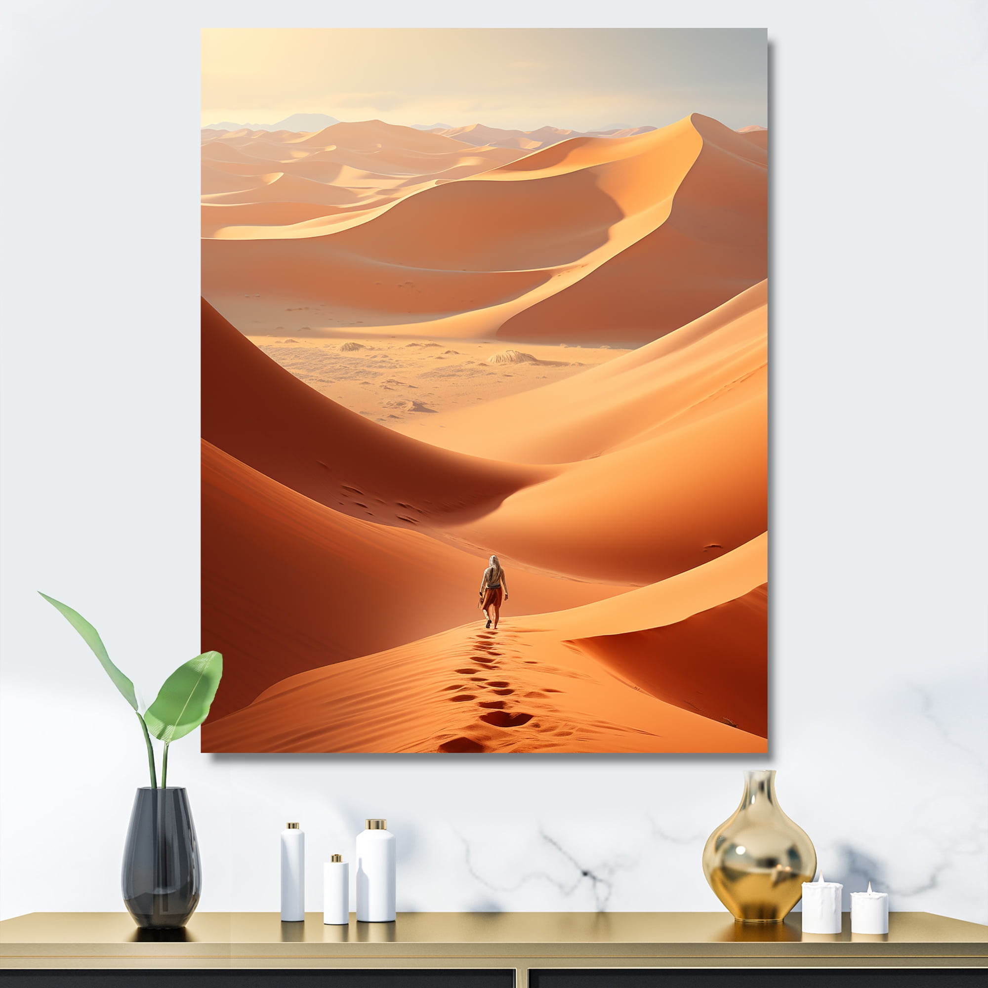 Designart "Sahara Landscape In The Desert II" Desert Wall Art Prints ...