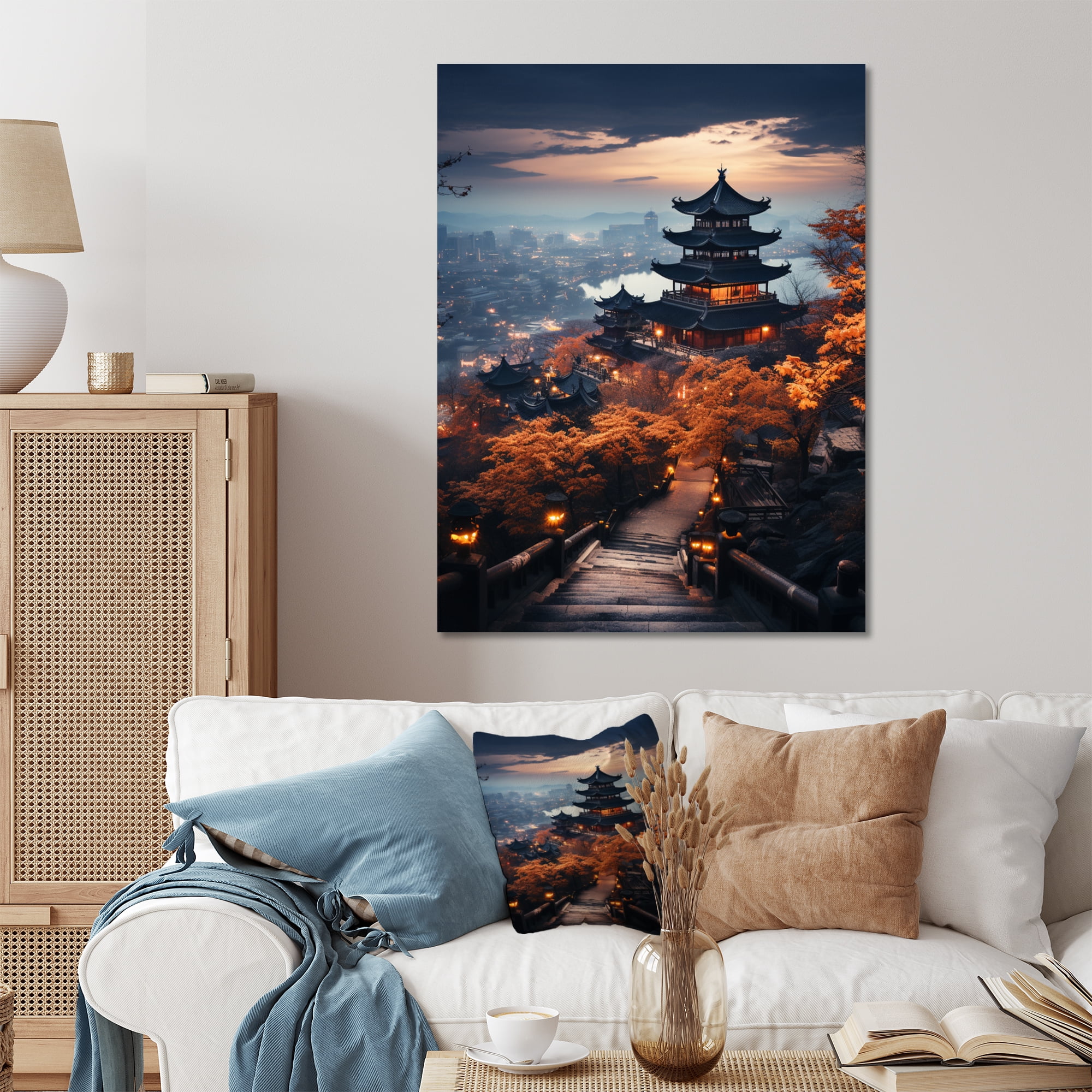 Designart "Scenic Spot in Beautiful Beijing Cityscape II" Beijing Metal ...