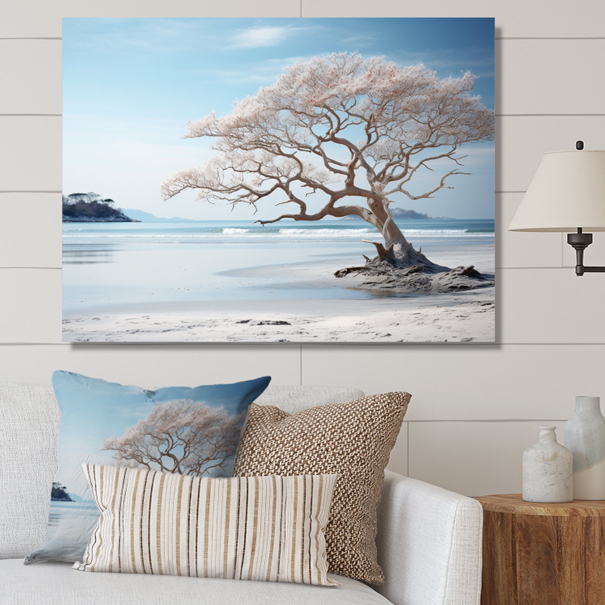 Designart "Scenic horizon Coastal Serenity I" Coastal Ocean Canvas Wall ...