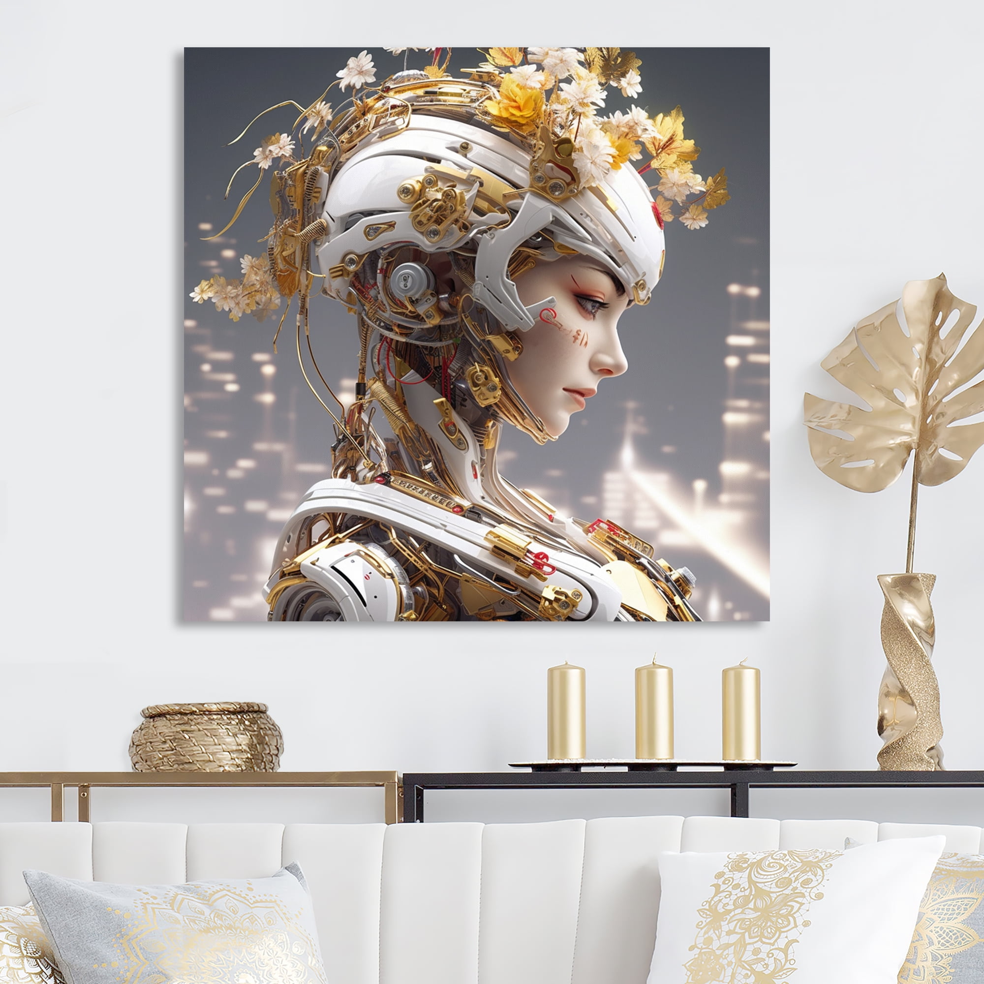Designart "Sci-Fi Female Warriors Futuristic Guardians III" Modern ...
