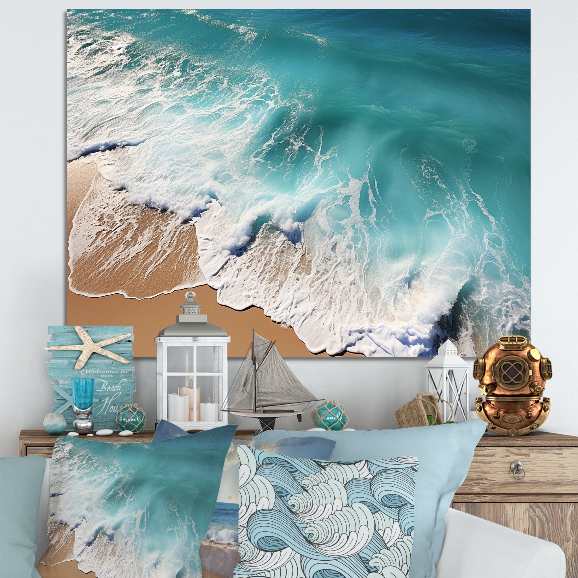 Designart "Seashore Sophistication" Coastal Wall Decor - Walmart.com