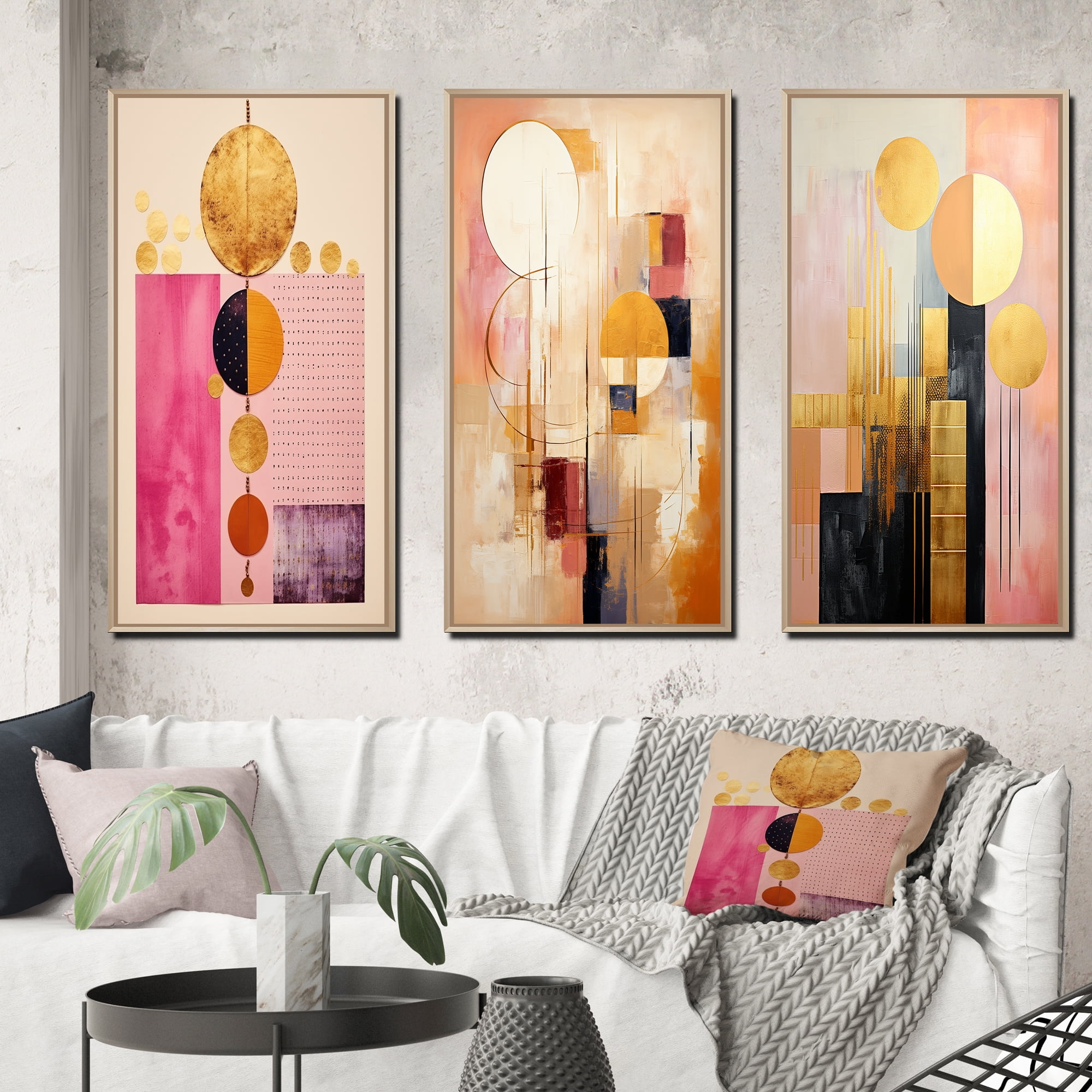 Designart "Serendipitous Circular Geometric Serenity V" Modern ...