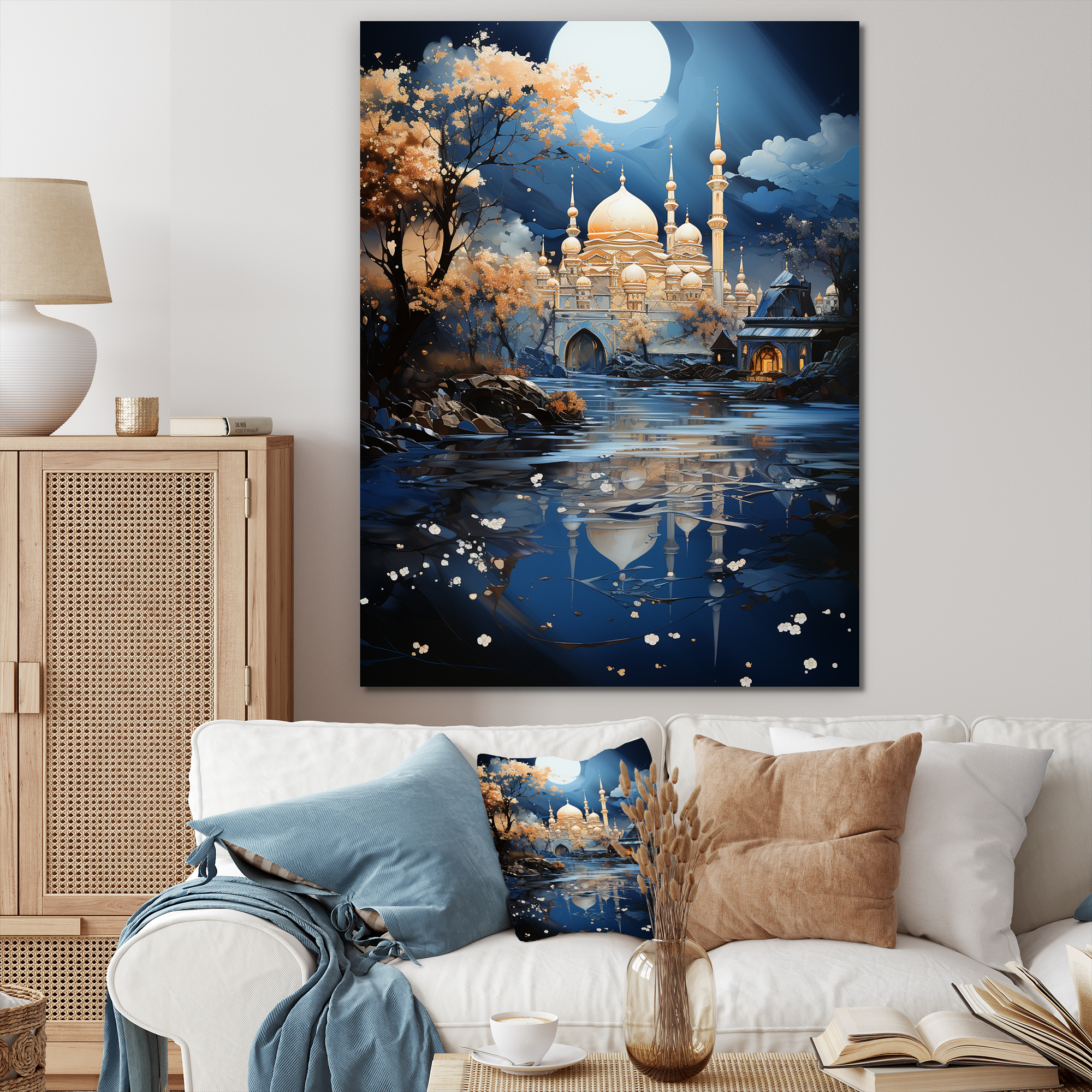 Designart "Serene Masjid: Islamic Mosque I" Islam Wall Art Prints ...