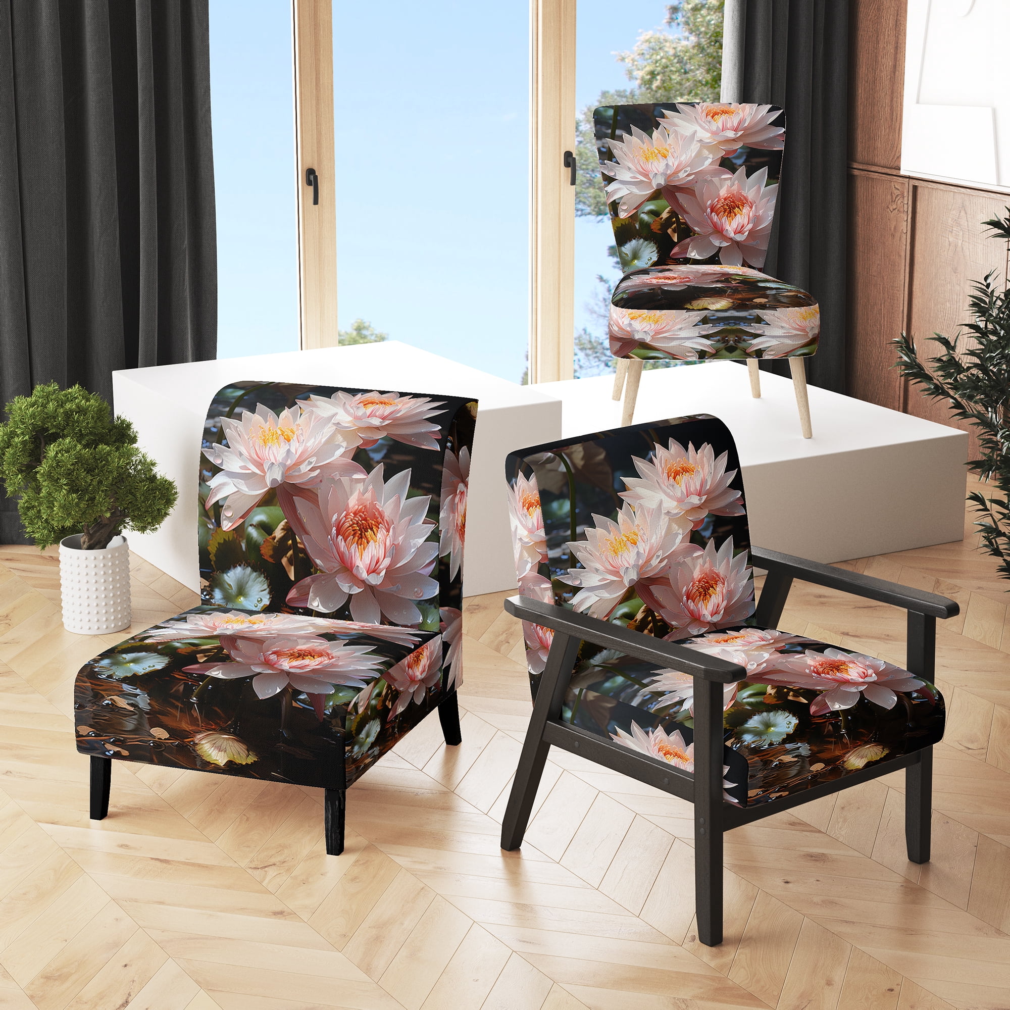 Designart "Serenity of the Egyptian Lotus II" Multi-Color Lotus ...