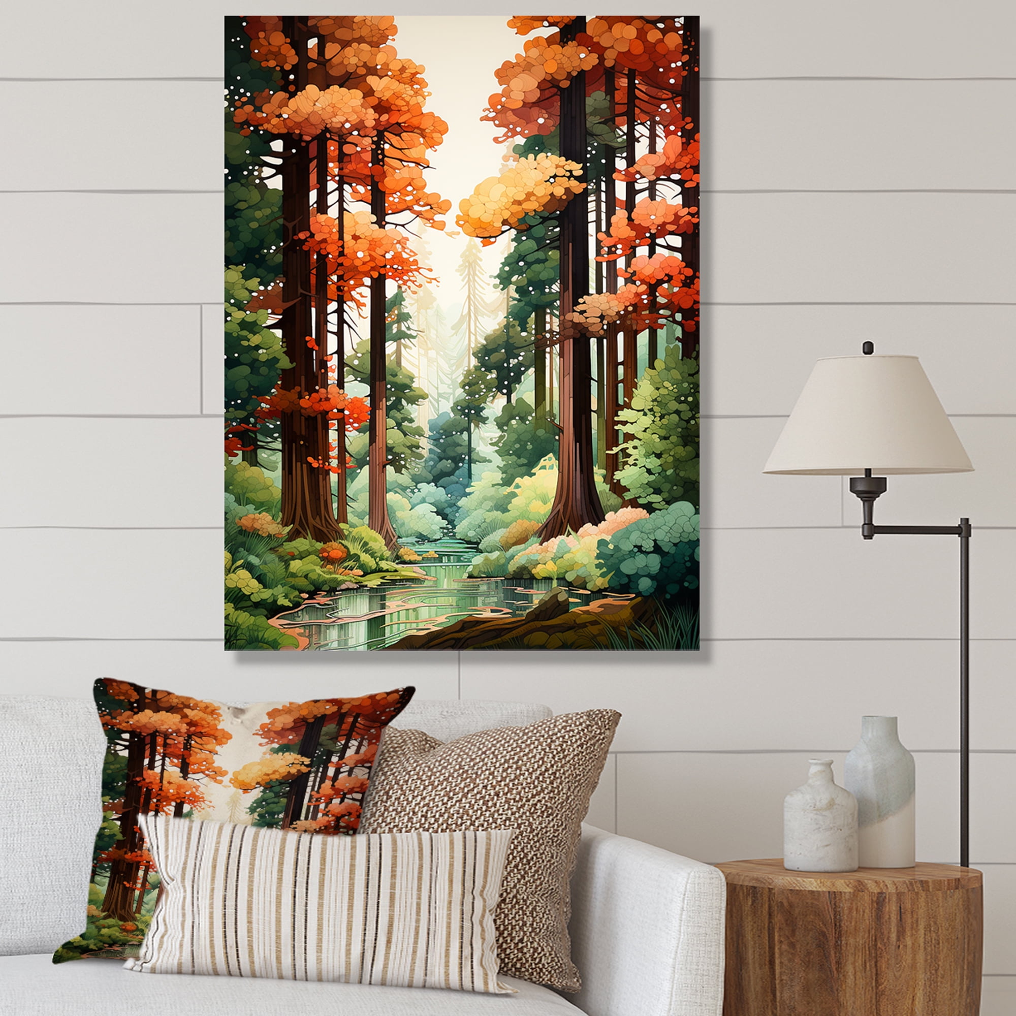 Designart "Shimmering Heights Redwood Majesty III" Landscape & Nature ...