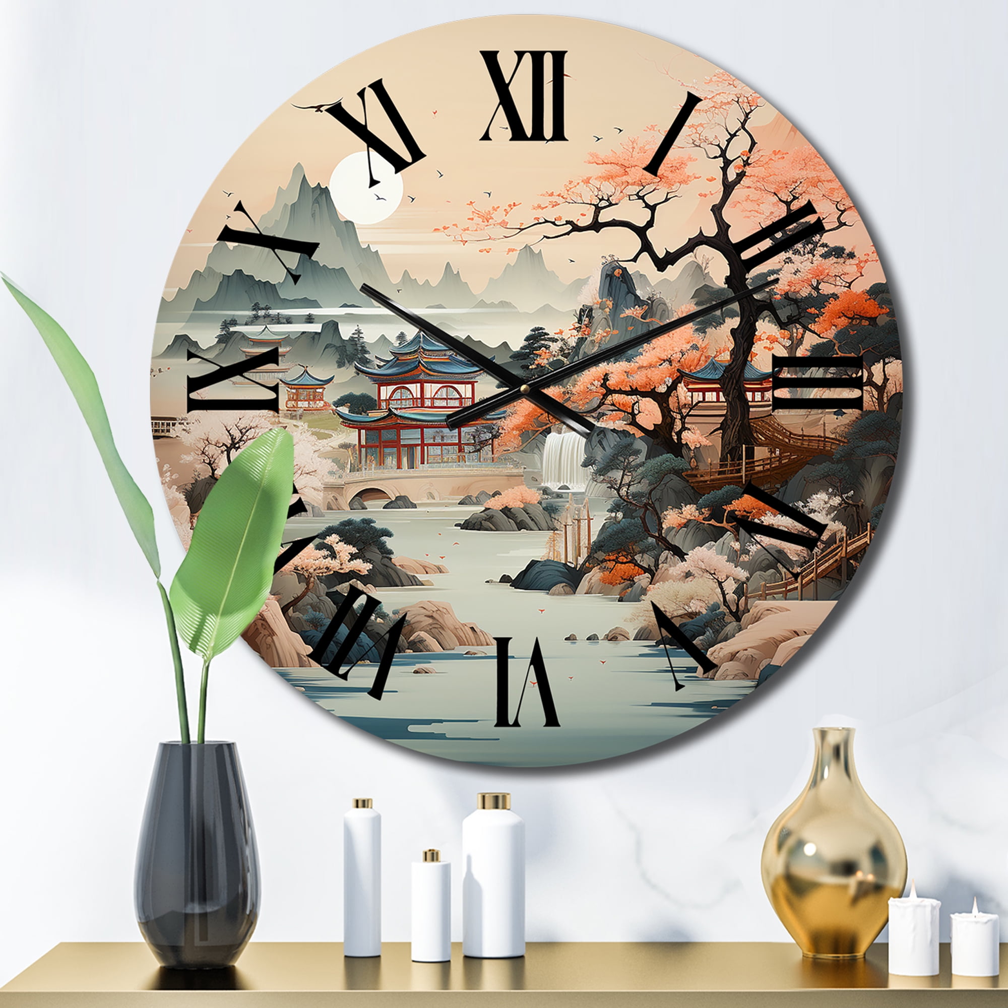 Designart "Silk Road China Art painting II" Chinese Oversized Wall ...