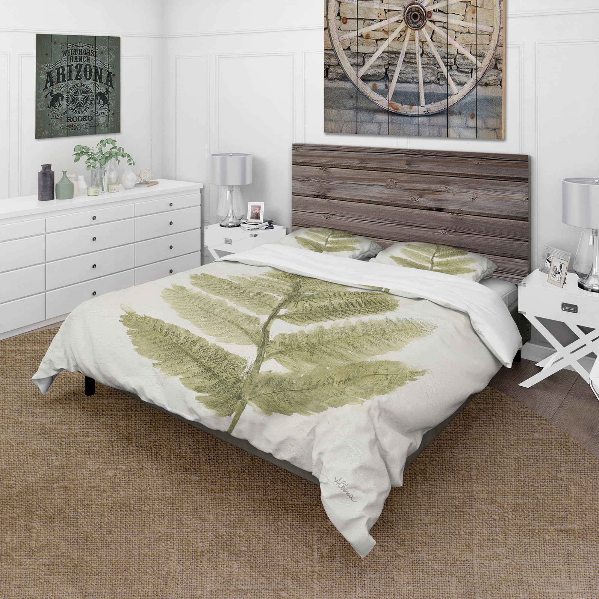 Designart 'Simple Forest IV' Cottage Duvet Cover Set - Walmart.com