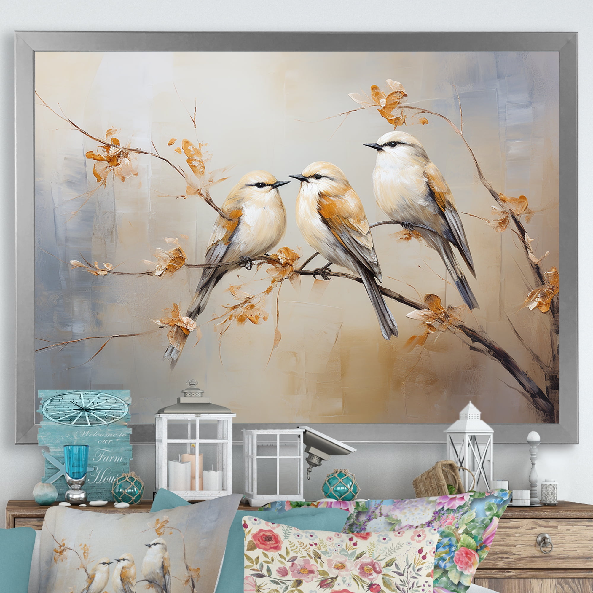 Designart "Simplistic Floral Birds Of Paradise I" Birds Of Paradise ...