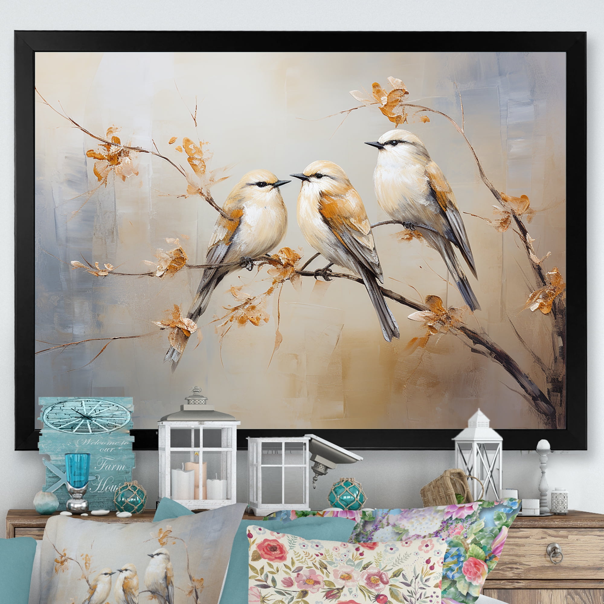 Designart "Simplistic Floral Birds Of Paradise I" Birds Of Paradise ...