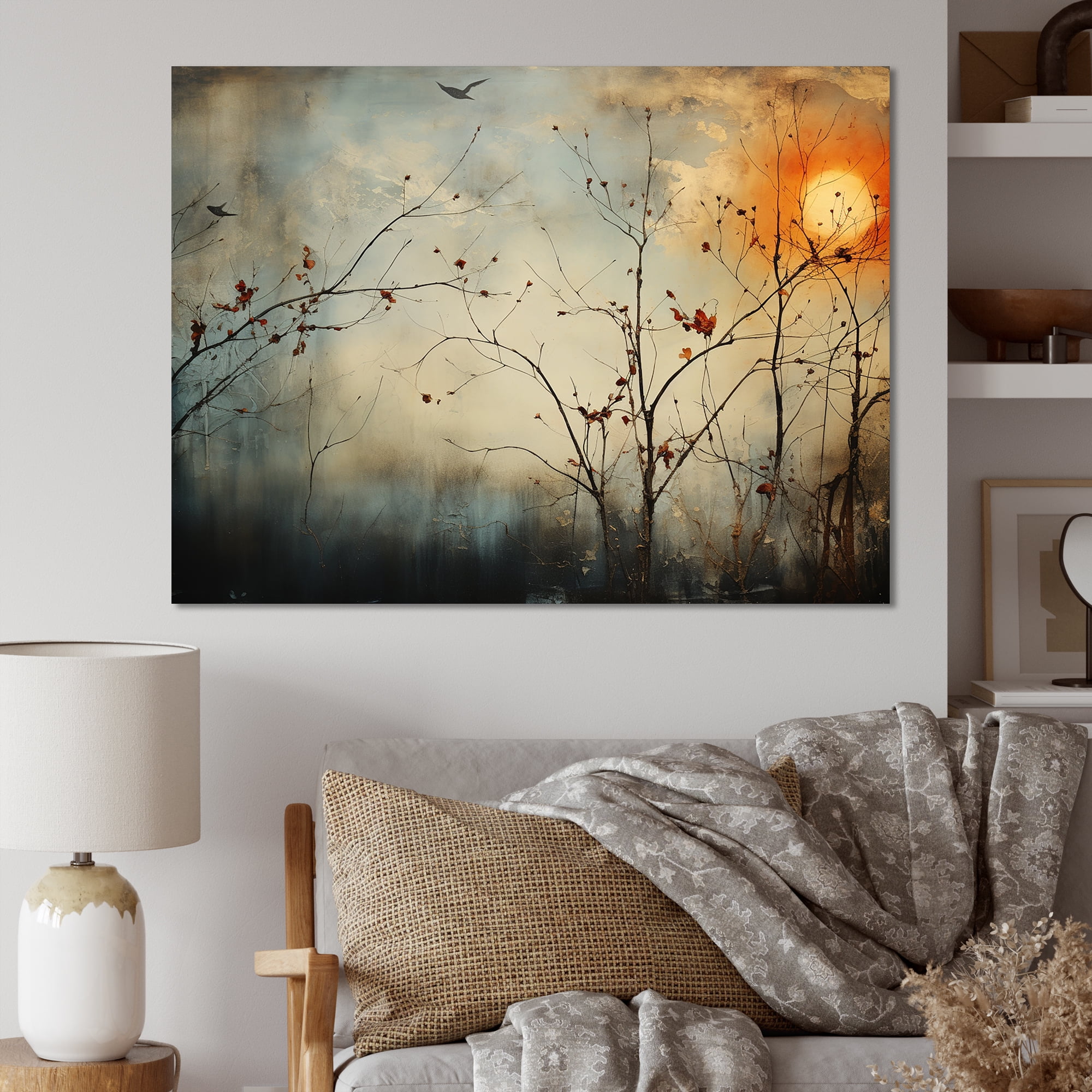 Designart "Sky Photo Celestial II" Plants Wall Art Living Room - Walmart.com