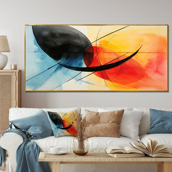 Designart "Soft Colors Patterns Geometric Harmony IV" Extra Large ...