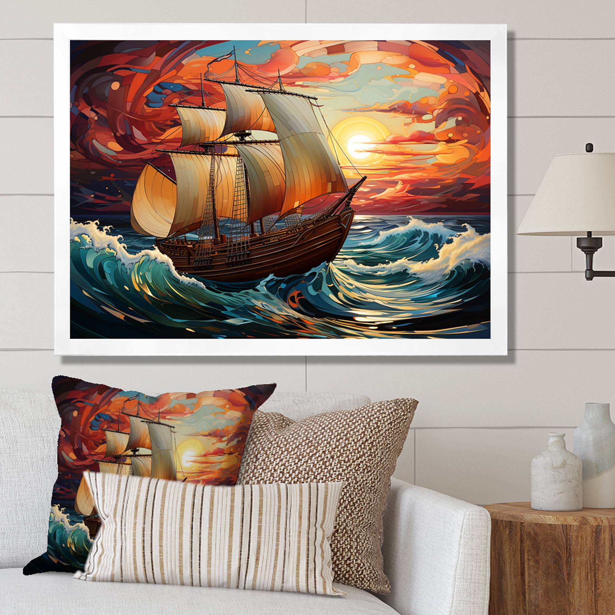 Designart "Spanish Heritage Pirate Ship Legacy II" Transportation ...