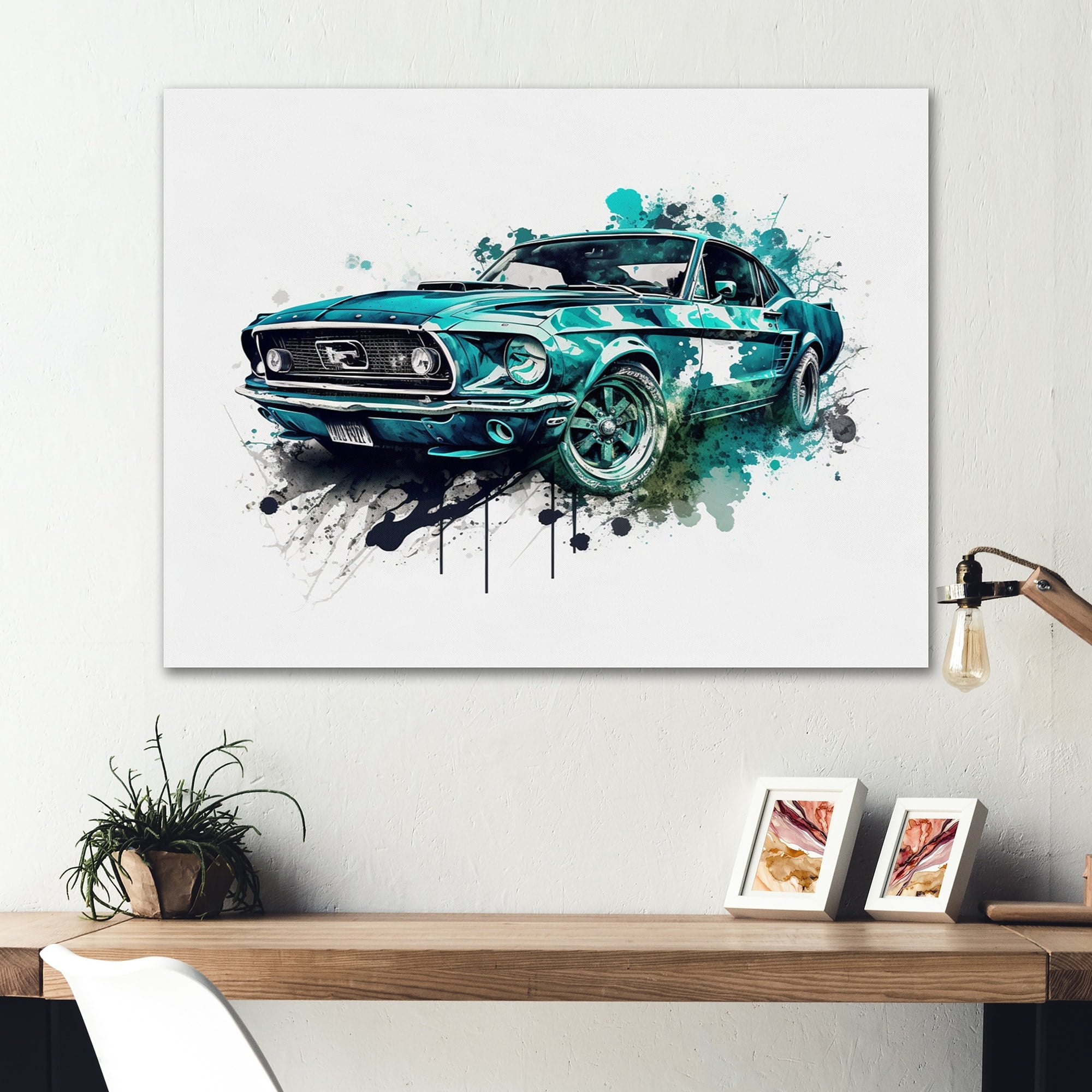 Designart "Speed Unleashed Vintage Classics II" Cars Luxury Metal Wall ...