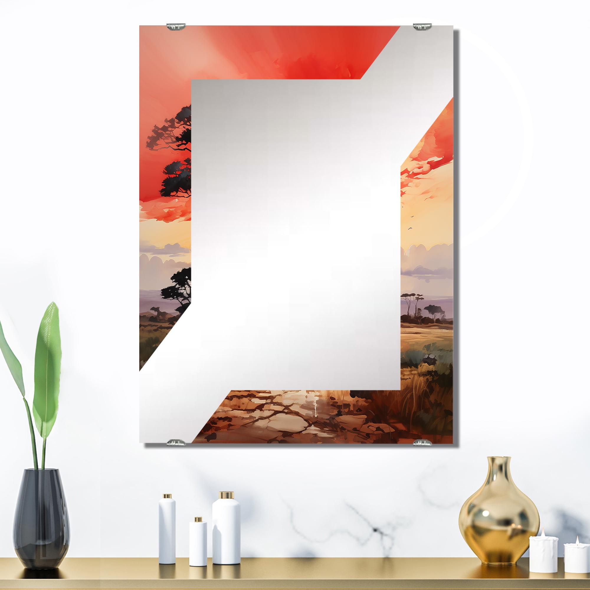 Designart "Spirit of the Wild in Africa II" Tree African Oversized Wall ...